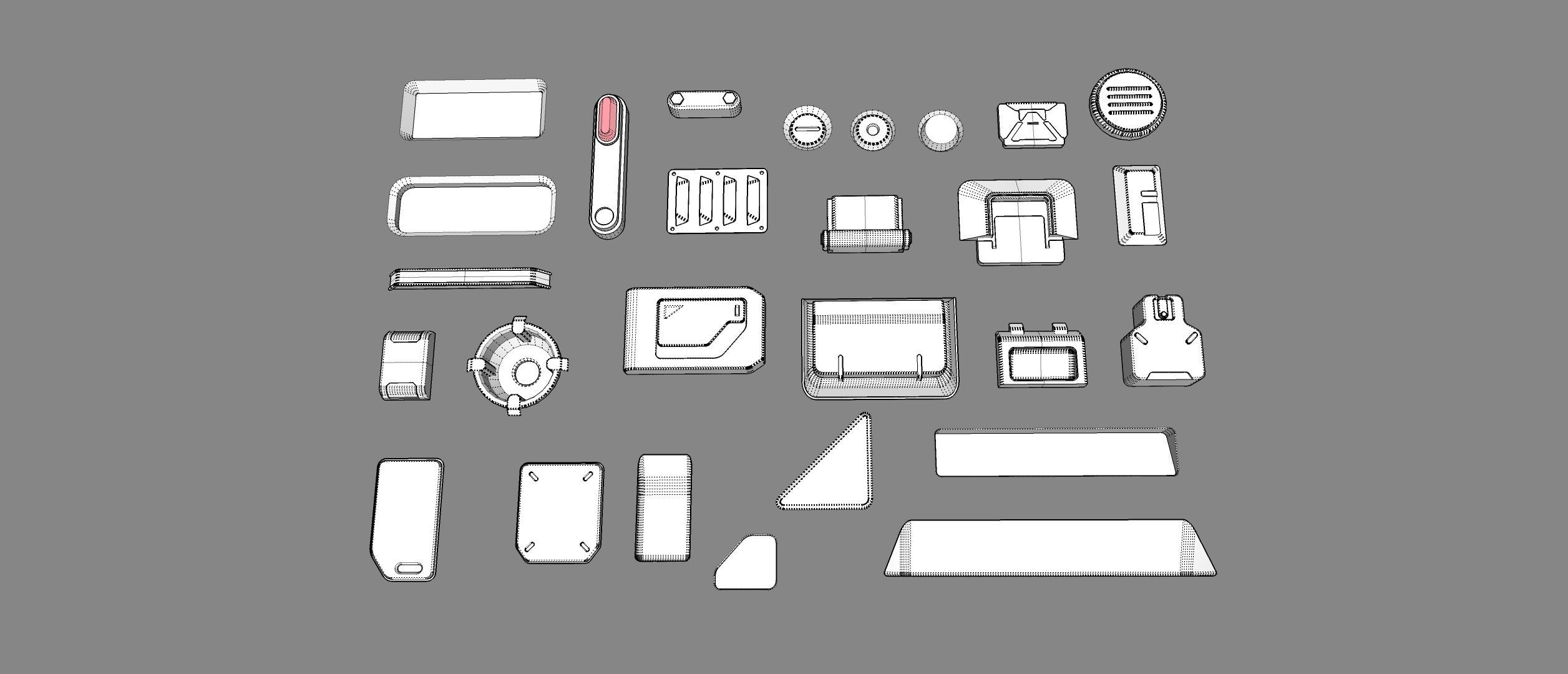 Sci fi trim sheets 1 3D model | CGTrader