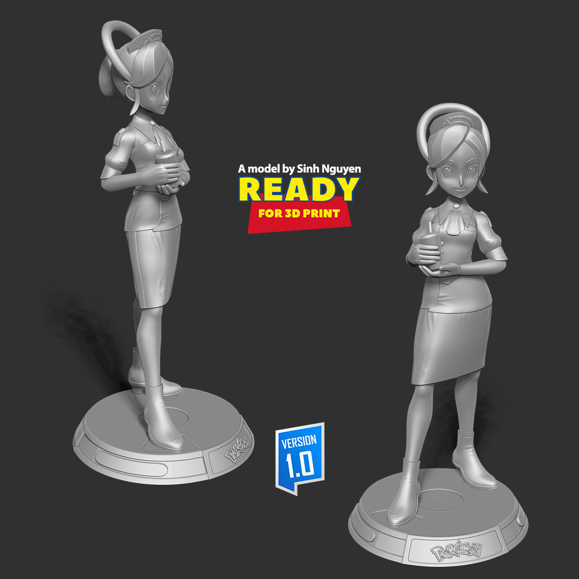 Tricia - Pokemon Masters Fanart 3D model 3D printable | CGTrader