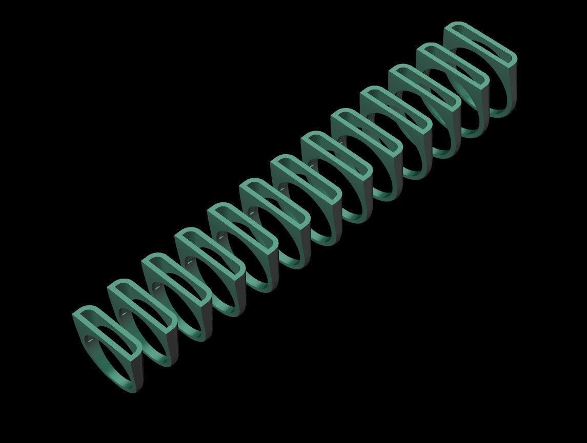 alphabet ring letter D 3D model 3D printable | CGTrader