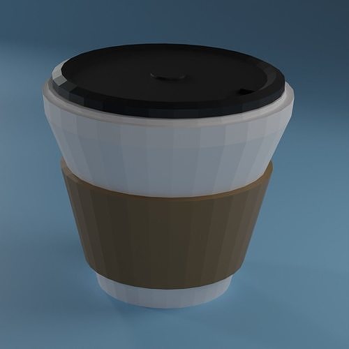 Adstract coffee mug geometry 3D model | CGTrader