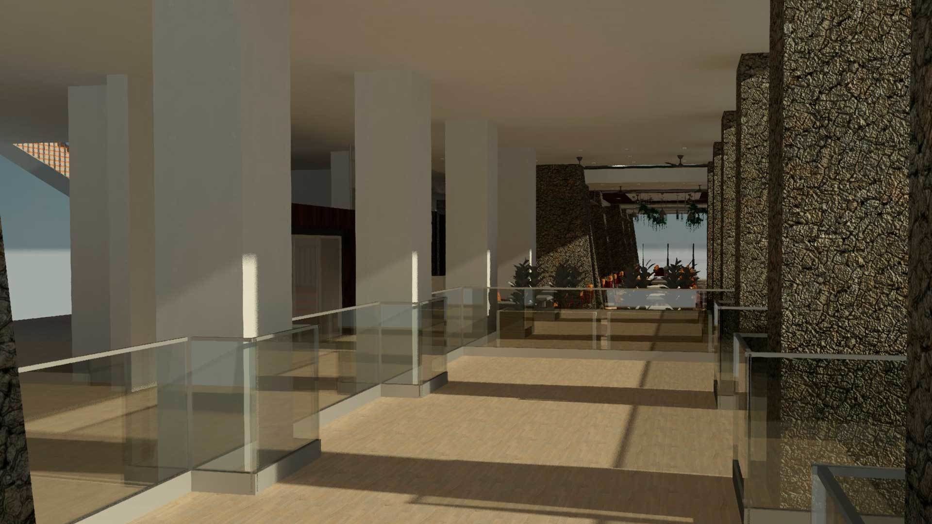 Glass Balustrade Line Based Revit Family 3D model | CGTrader