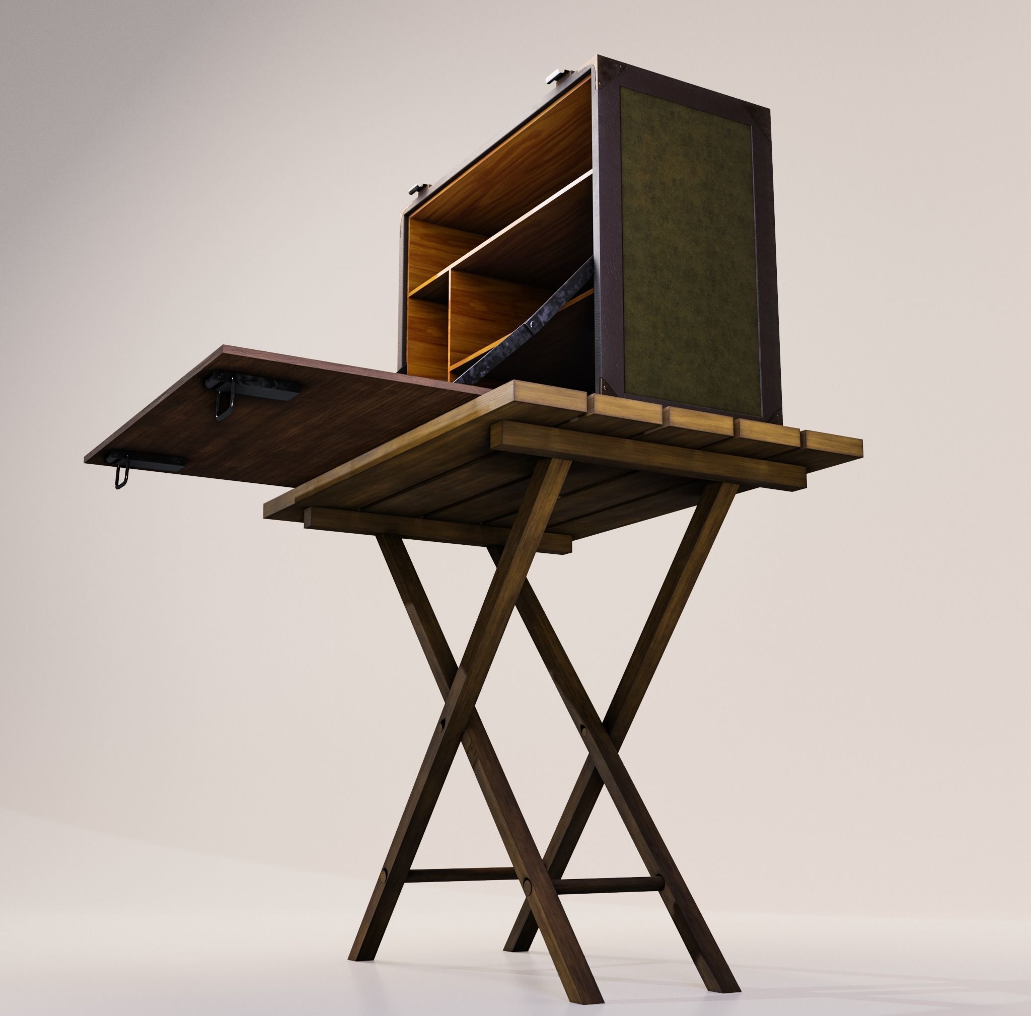 3D model Outdoor Desk VR / AR / low-poly | CGTrader