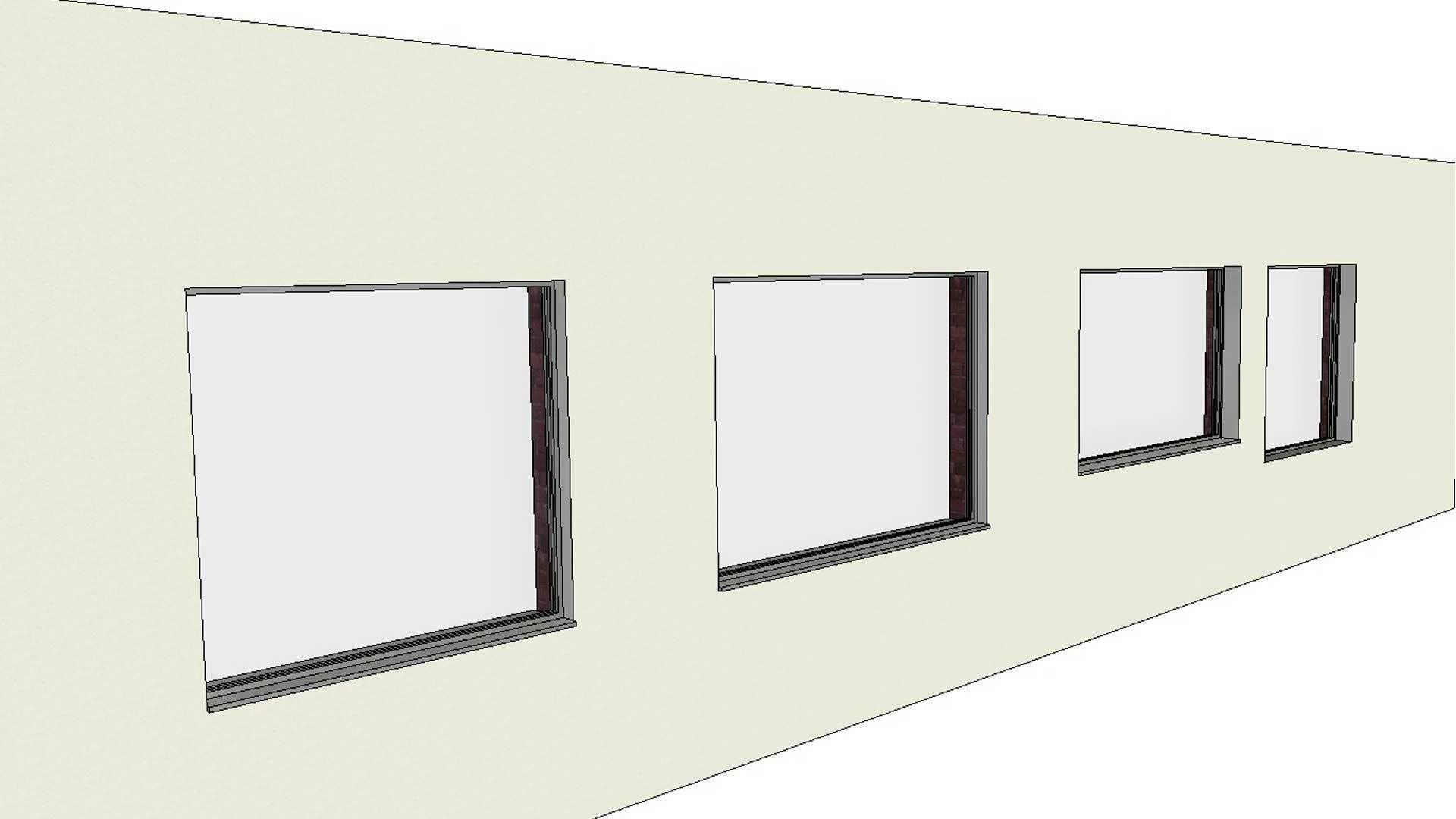 Plain Fixed Window Revit Family 3D model | CGTrader