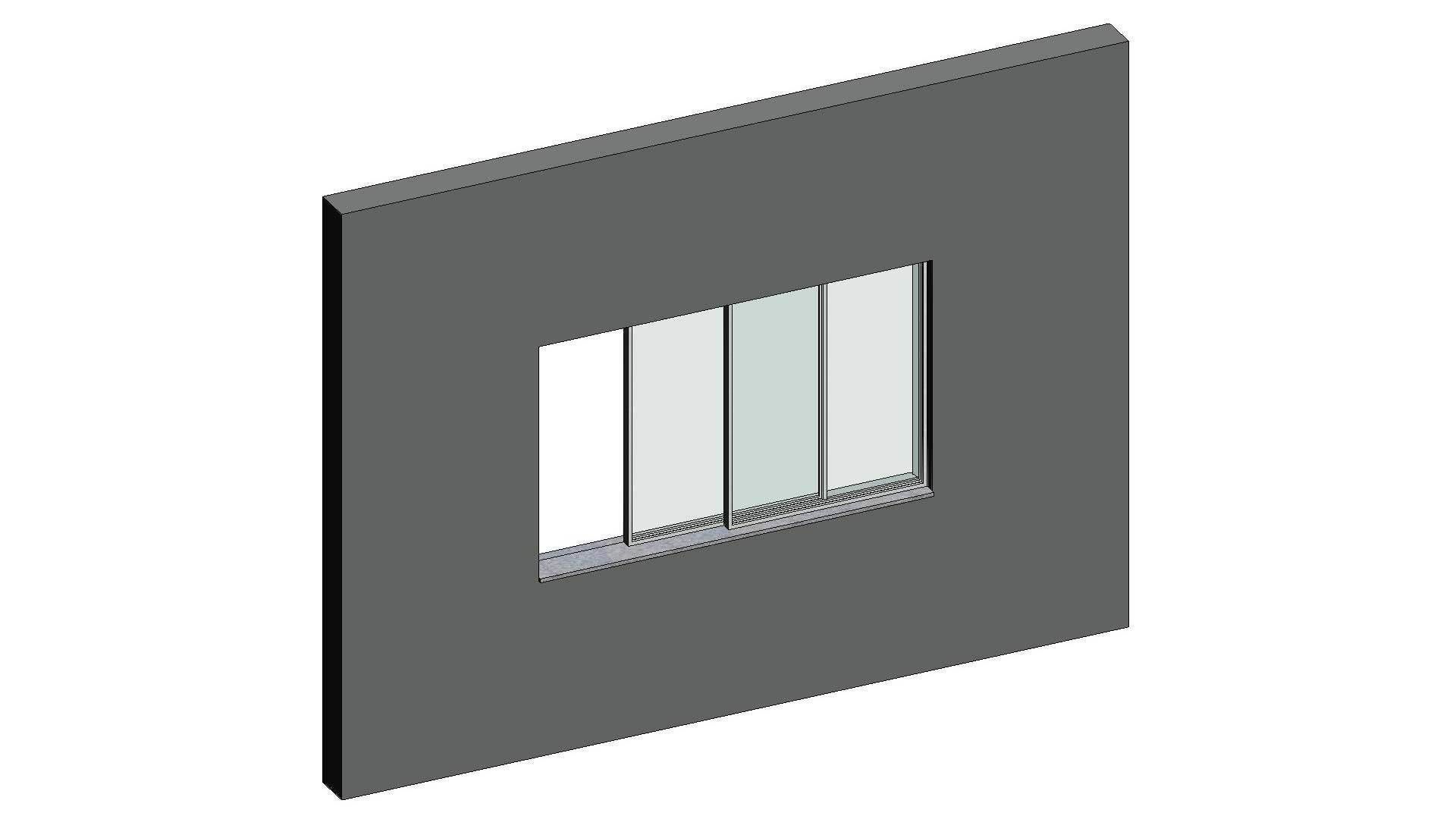 Double Sliding Window Revit Family 3D model | CGTrader