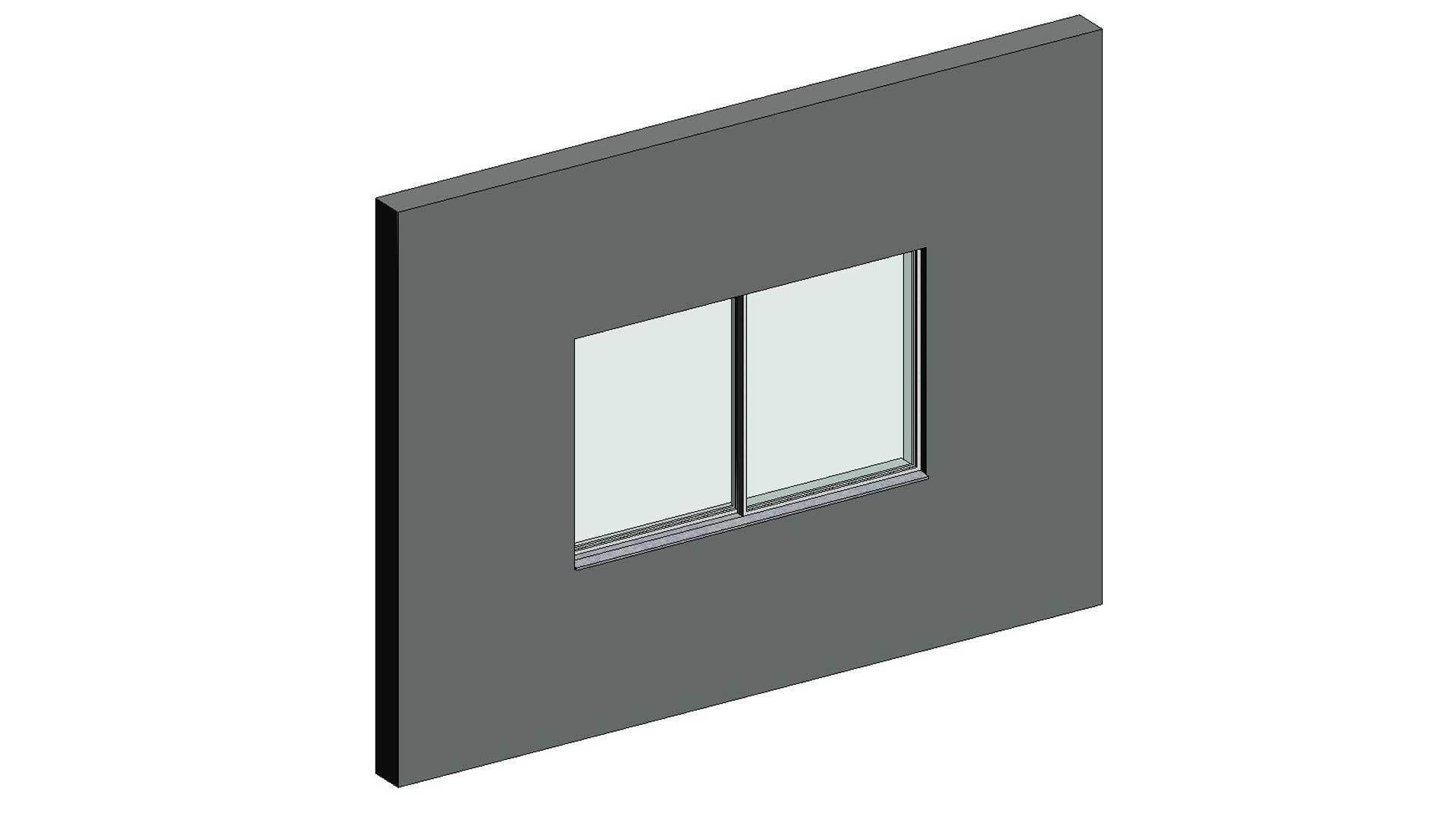 Double Sliding Window Revit Family 3D model | CGTrader