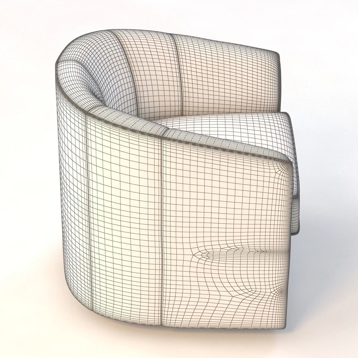 Milo Swivel Slipper Chair 3D model | CGTrader