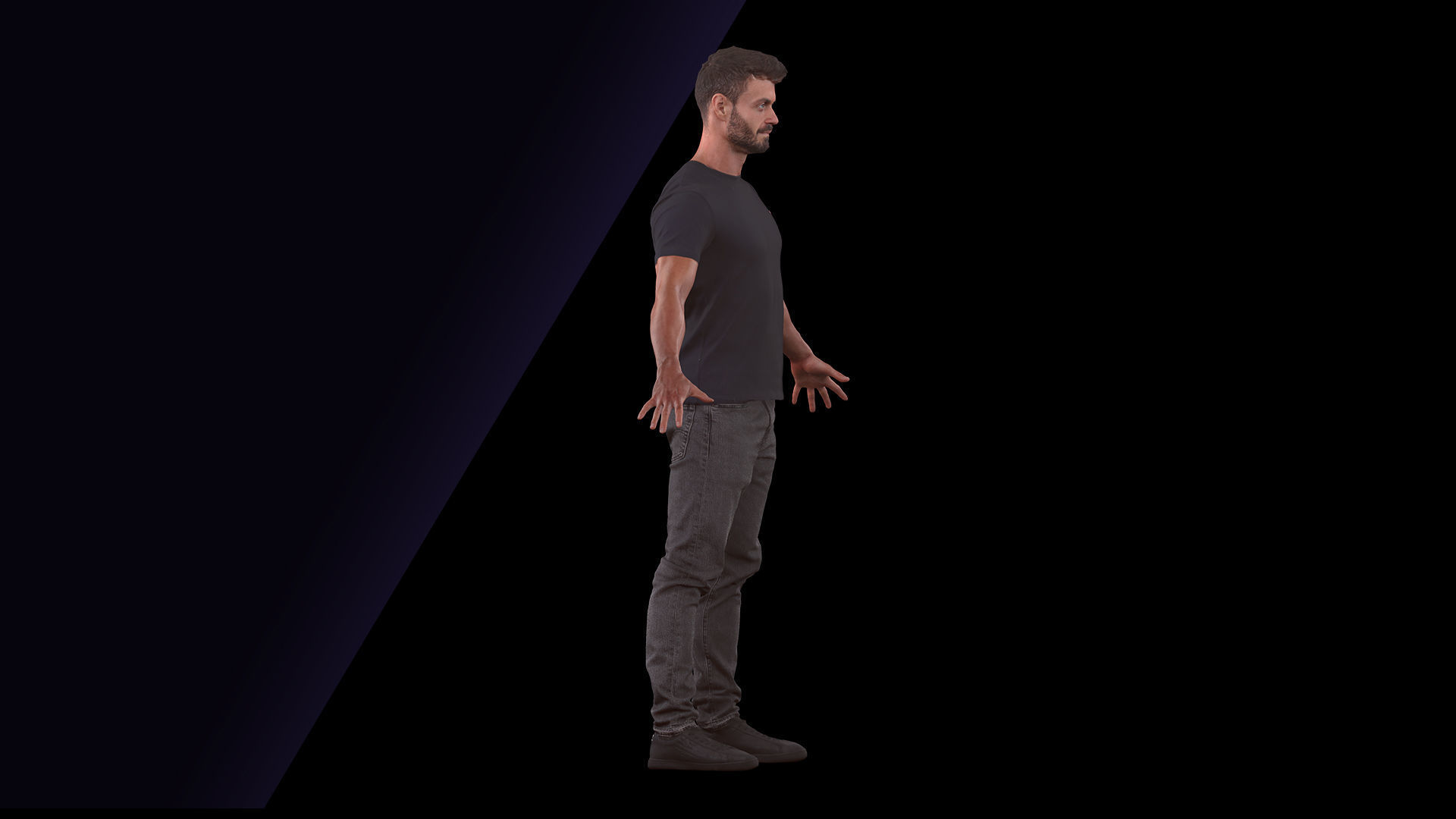 Cleaned A Pose Scan Ethan White Dressed 3D model | CGTrader