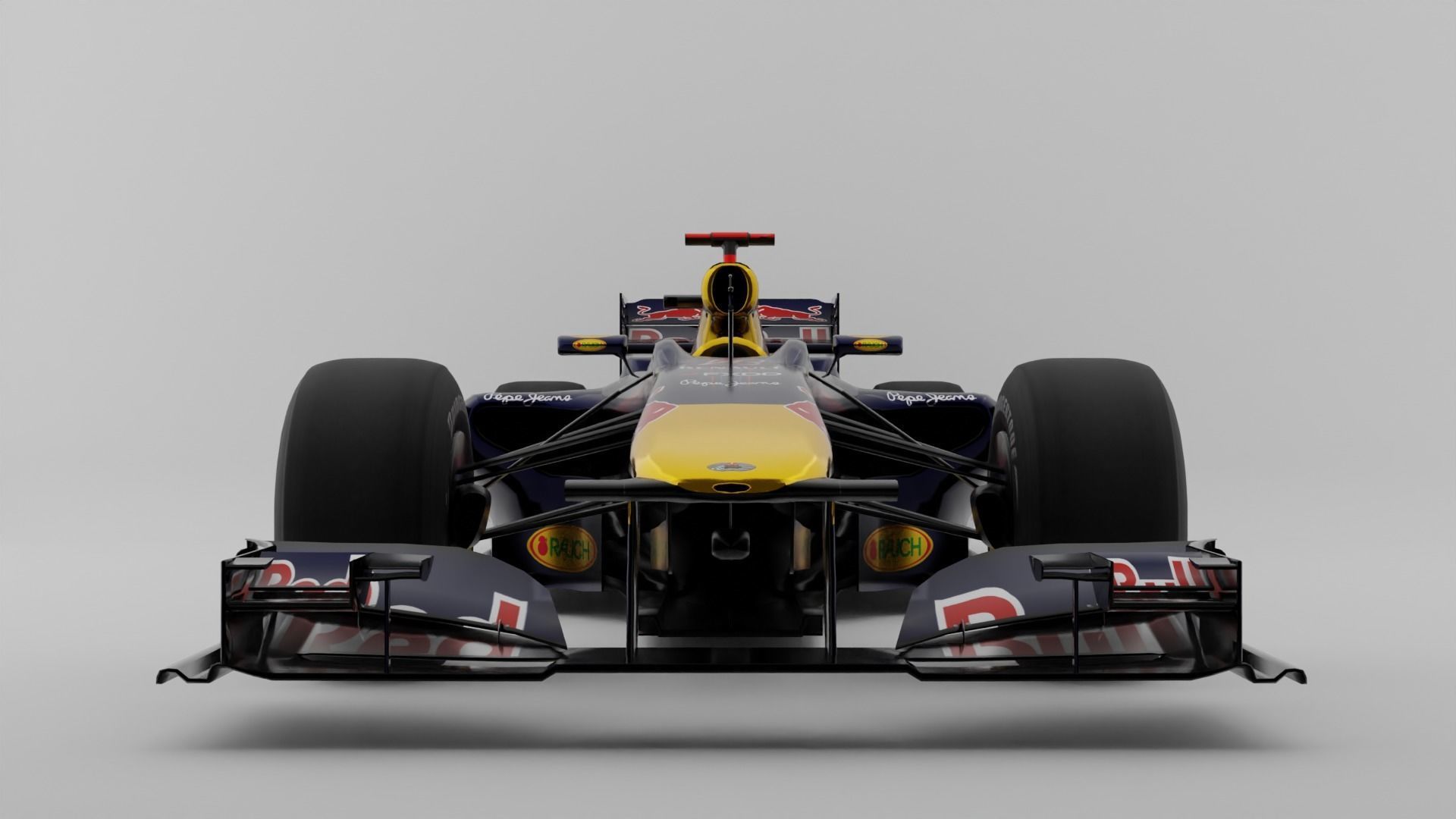 3D model Red bull RB6 F1 car VR / AR / low-poly | CGTrader