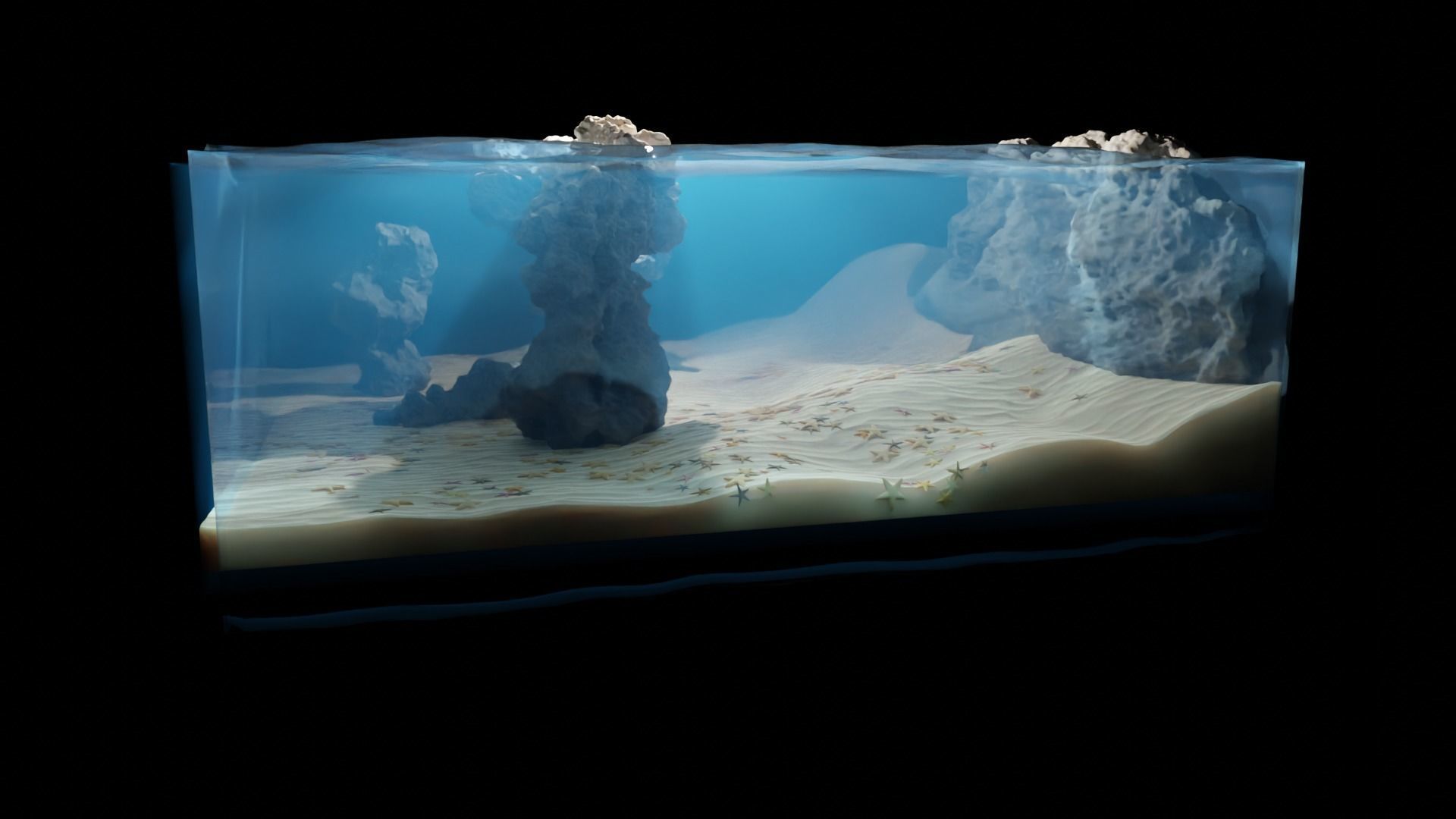 Ocean Environment 3D model animated | CGTrader