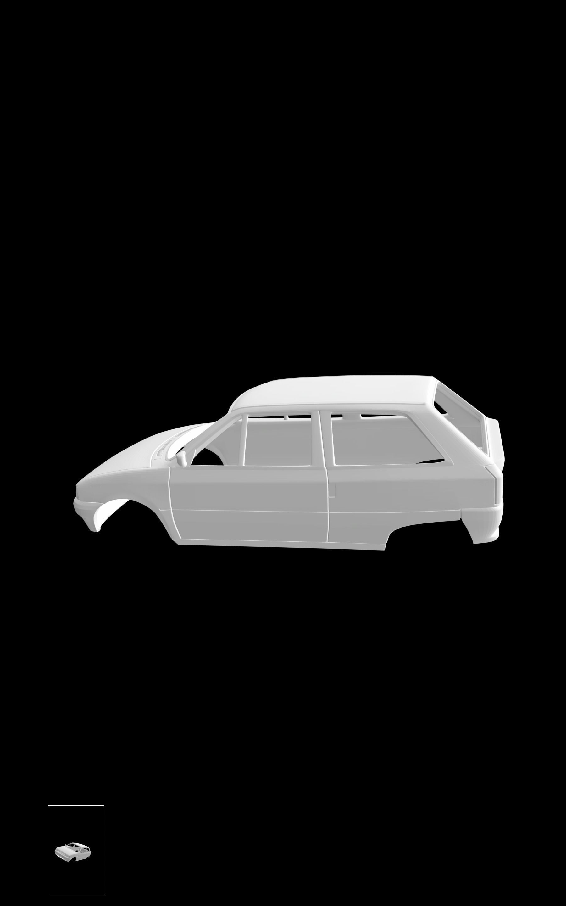 Citroen AX 3D model 3D printable | CGTrader
