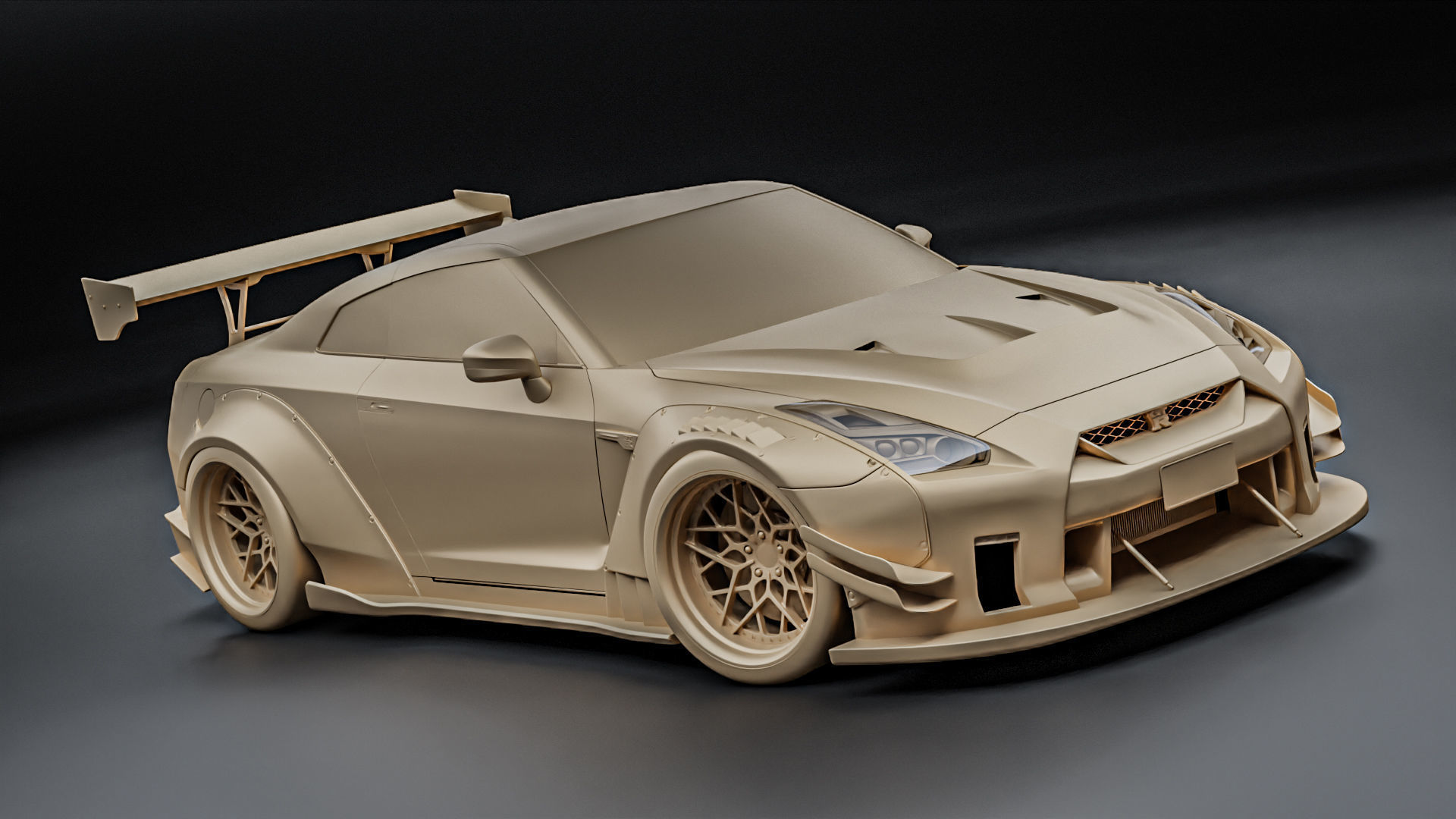 Nissan GTR R35 Liberty Walk Type 2 3D model | CGTrader