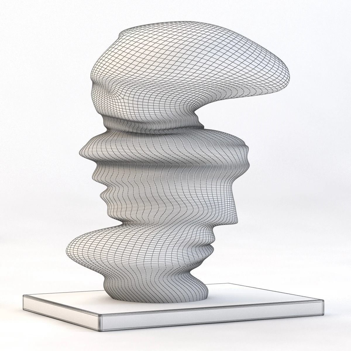 Level Head Sculpture By Tony Cragg 3D model | CGTrader