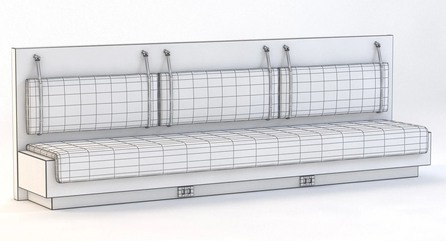 Leather Bar Bench 3D model | CGTrader