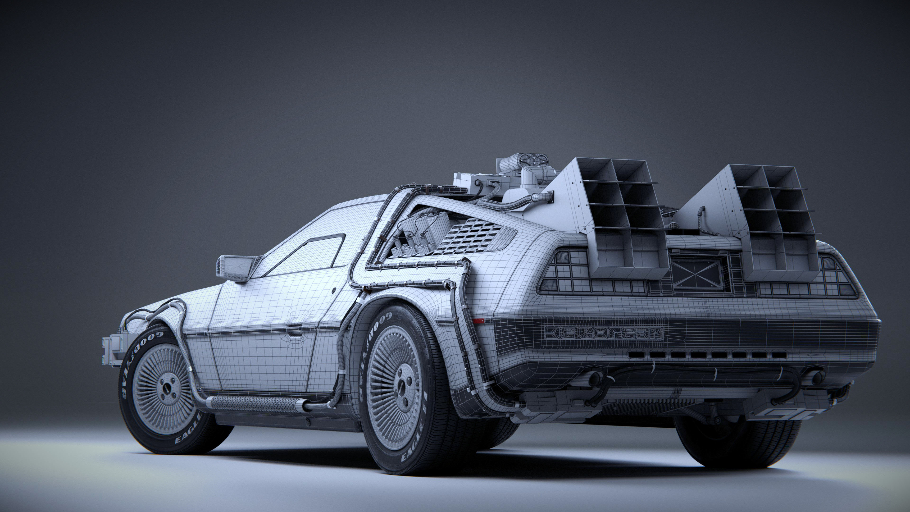 Back to the Future Delorean 3D model | CGTrader