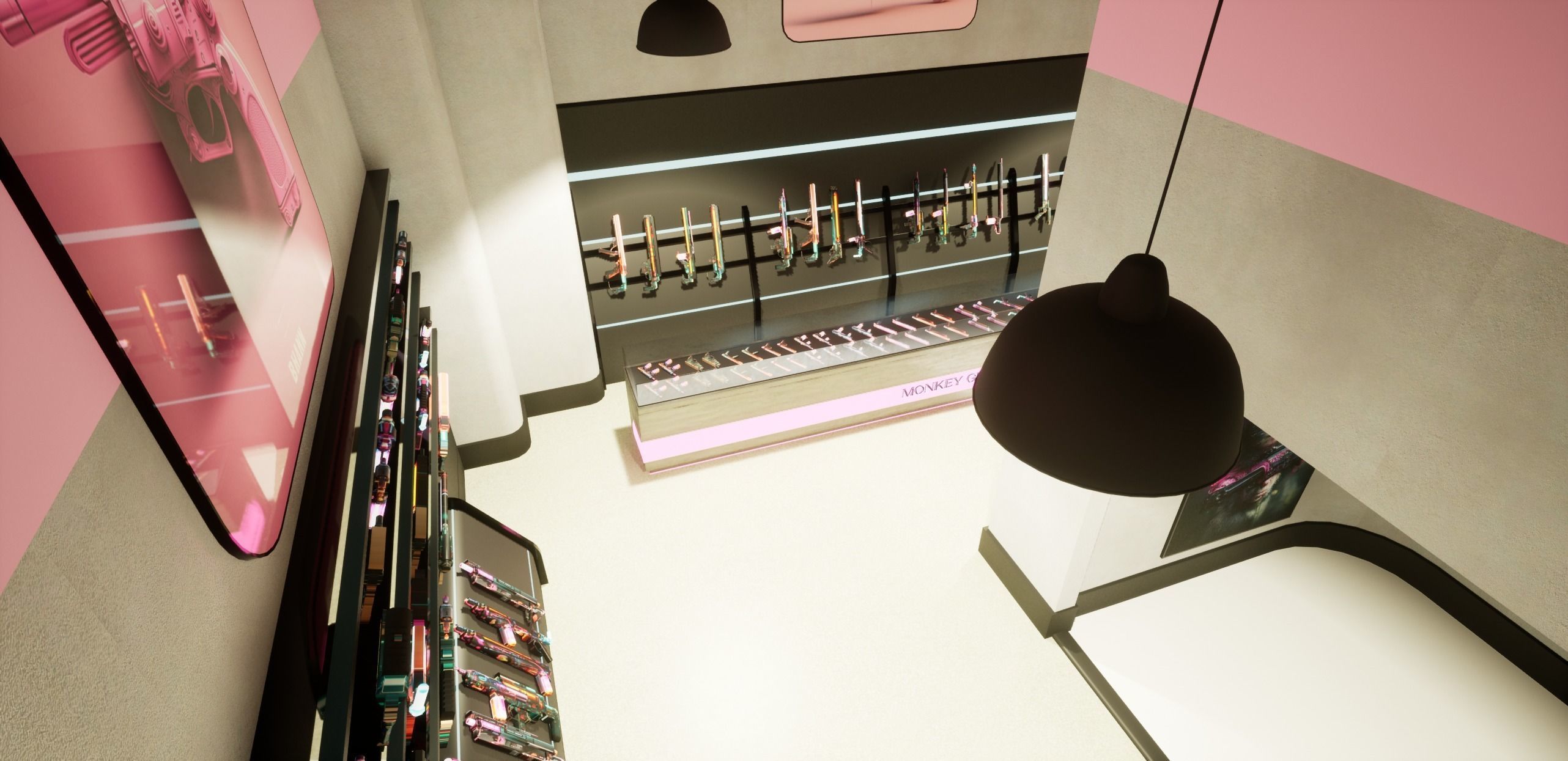 Cyberpunk Gun Shop 3D model | CGTrader