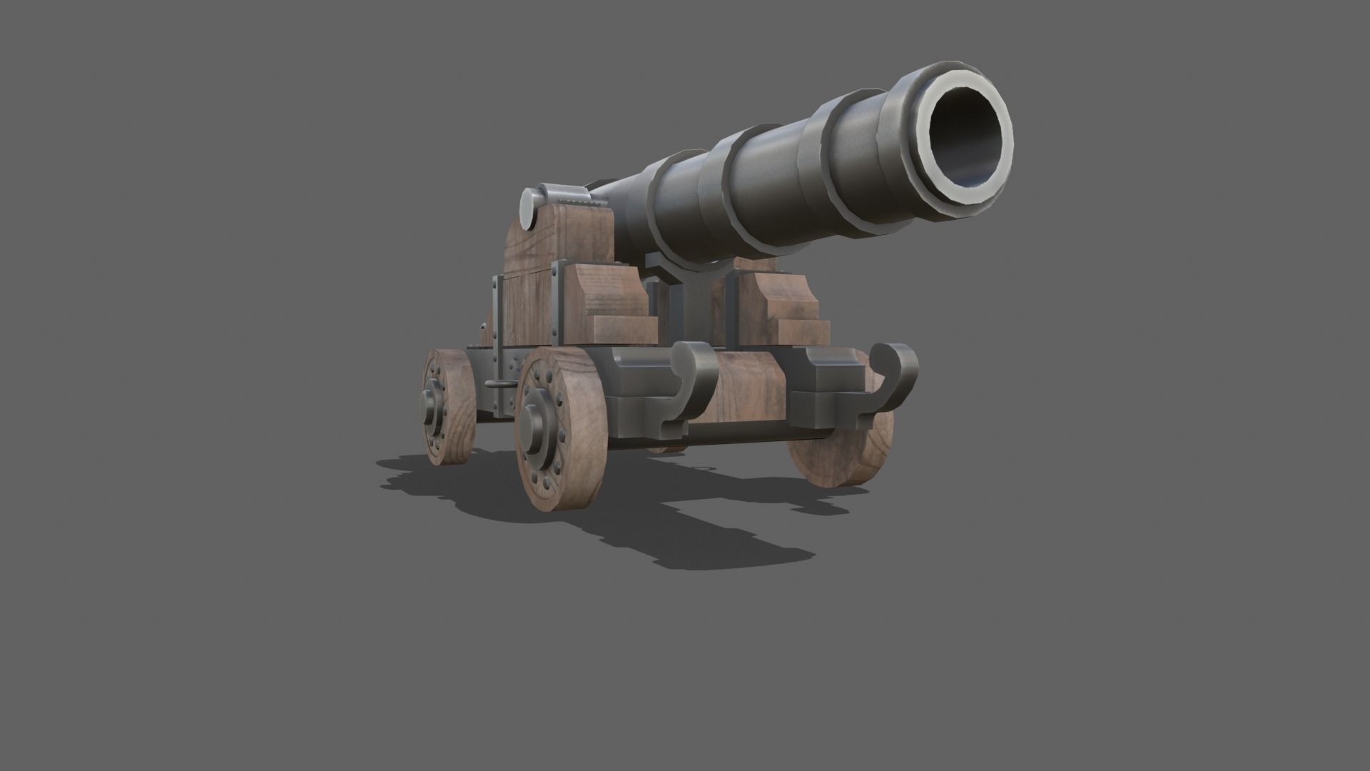 3D model mediavel style cannon VR / AR / low-poly | CGTrader
