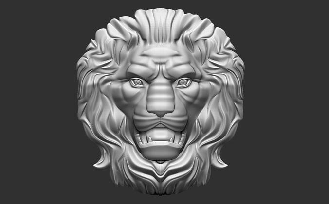 Lion Head pattern 3d model 3D model | CGTrader