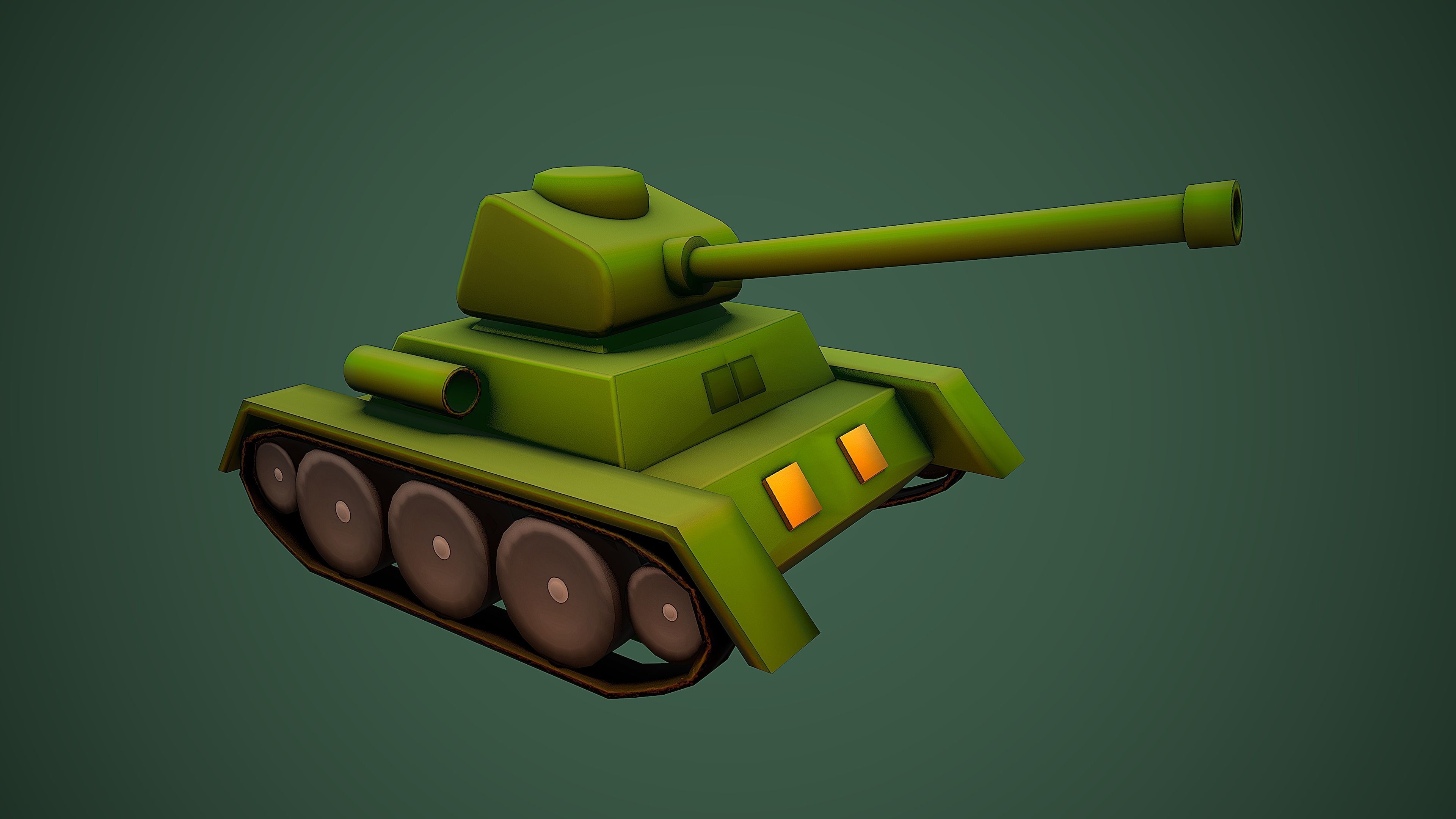 3D model TANK CARTOON STYLIZED WAR TOY VR / AR / low-poly | CGTrader