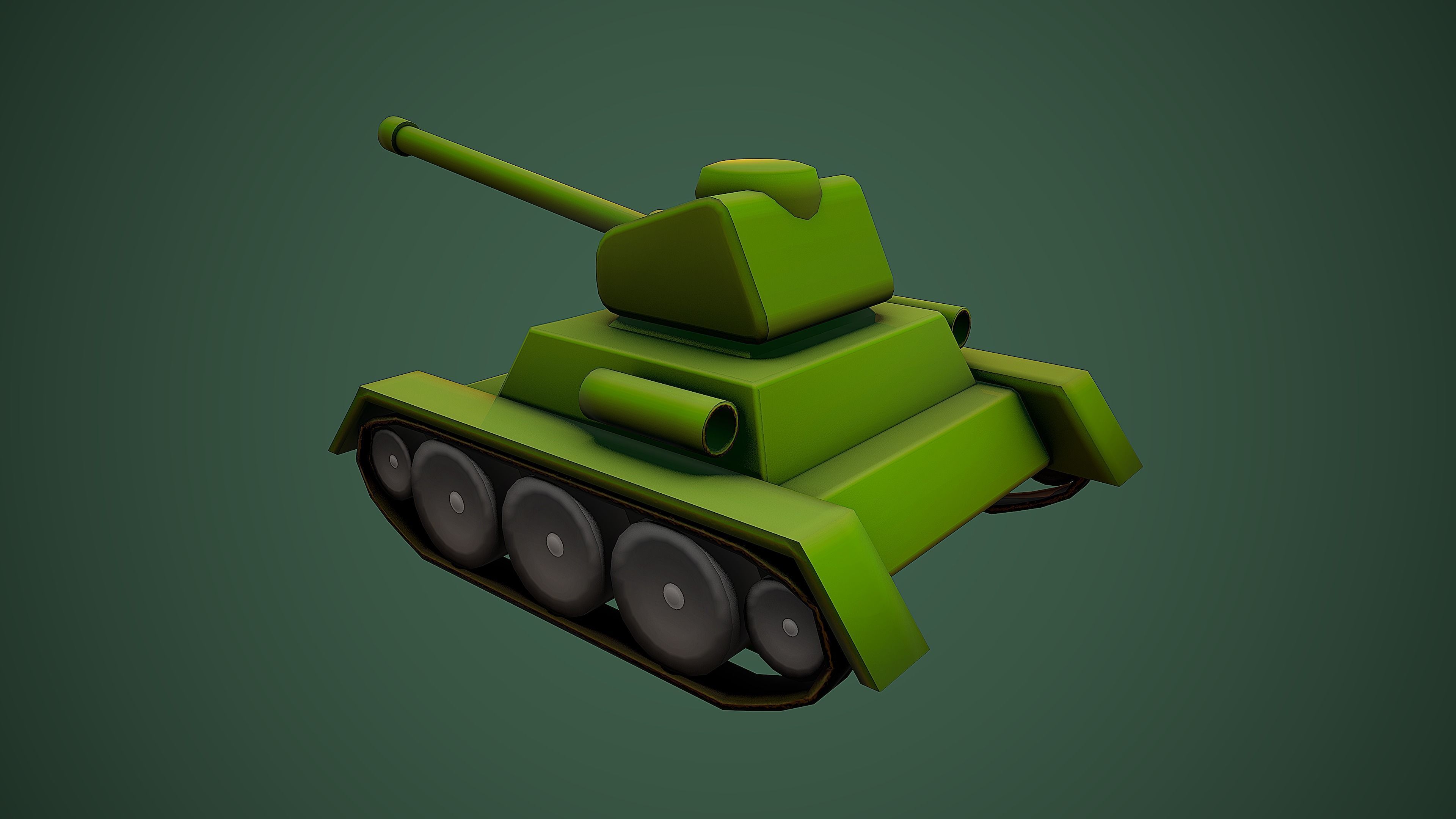 3D model TANK CARTOON STYLIZED WAR TOY VR / AR / low-poly | CGTrader