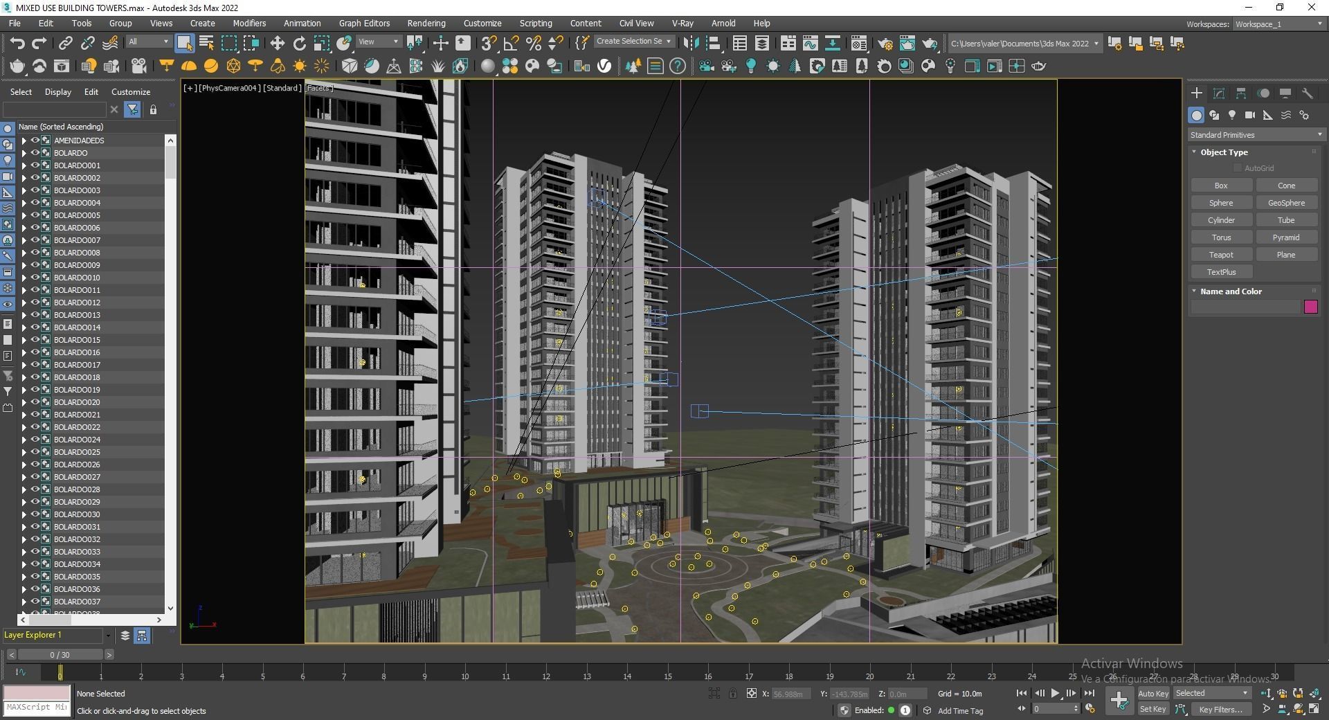 Mixed Use building towers 3D model | CGTrader