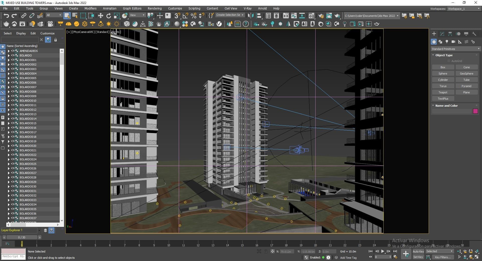 Mixed Use building towers 3D model | CGTrader