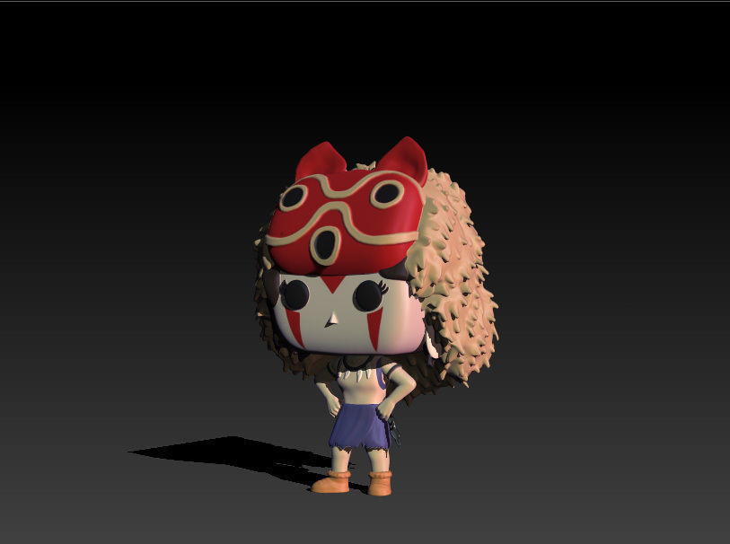Funko Princesa Mononoke 3D model 3D printable | CGTrader