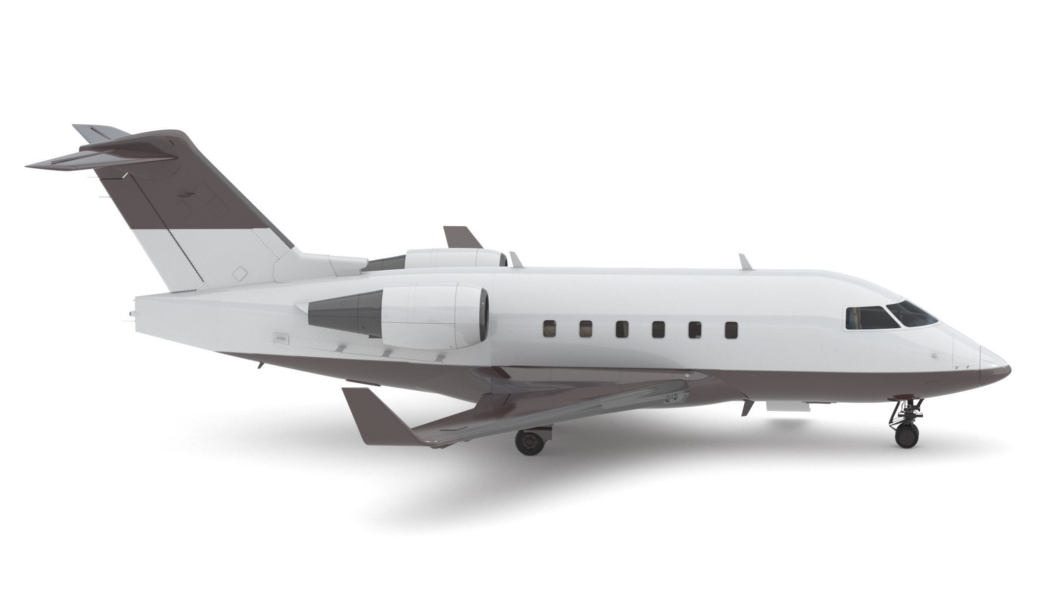 Generic Bombardier Challenger 600 with Full Interior and Cockpit 3D ...