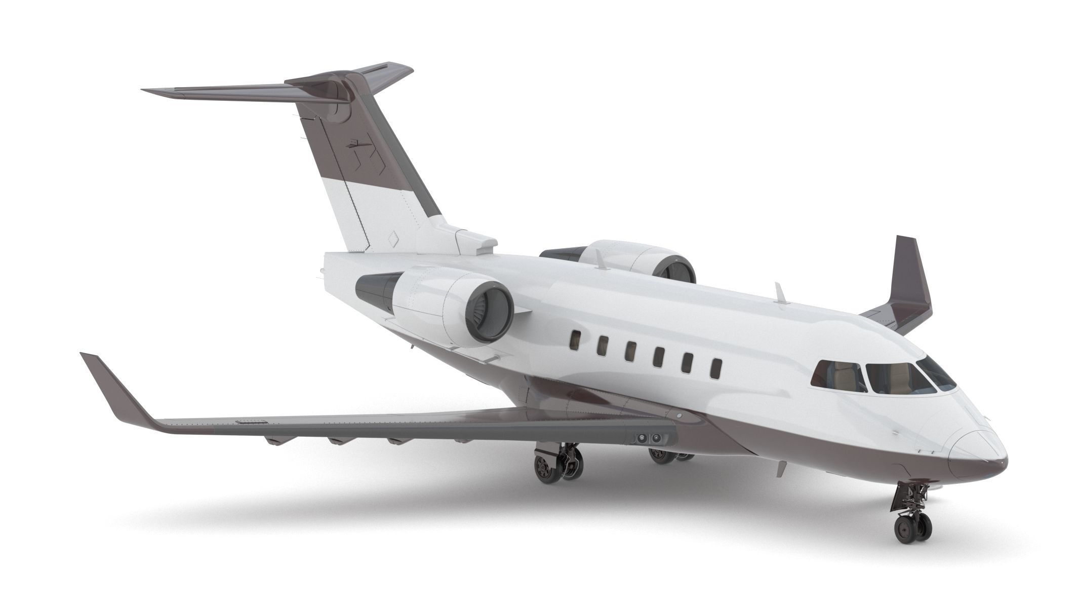 Generic Bombardier Challenger 600 with Full Interior and Cockpit 3D ...