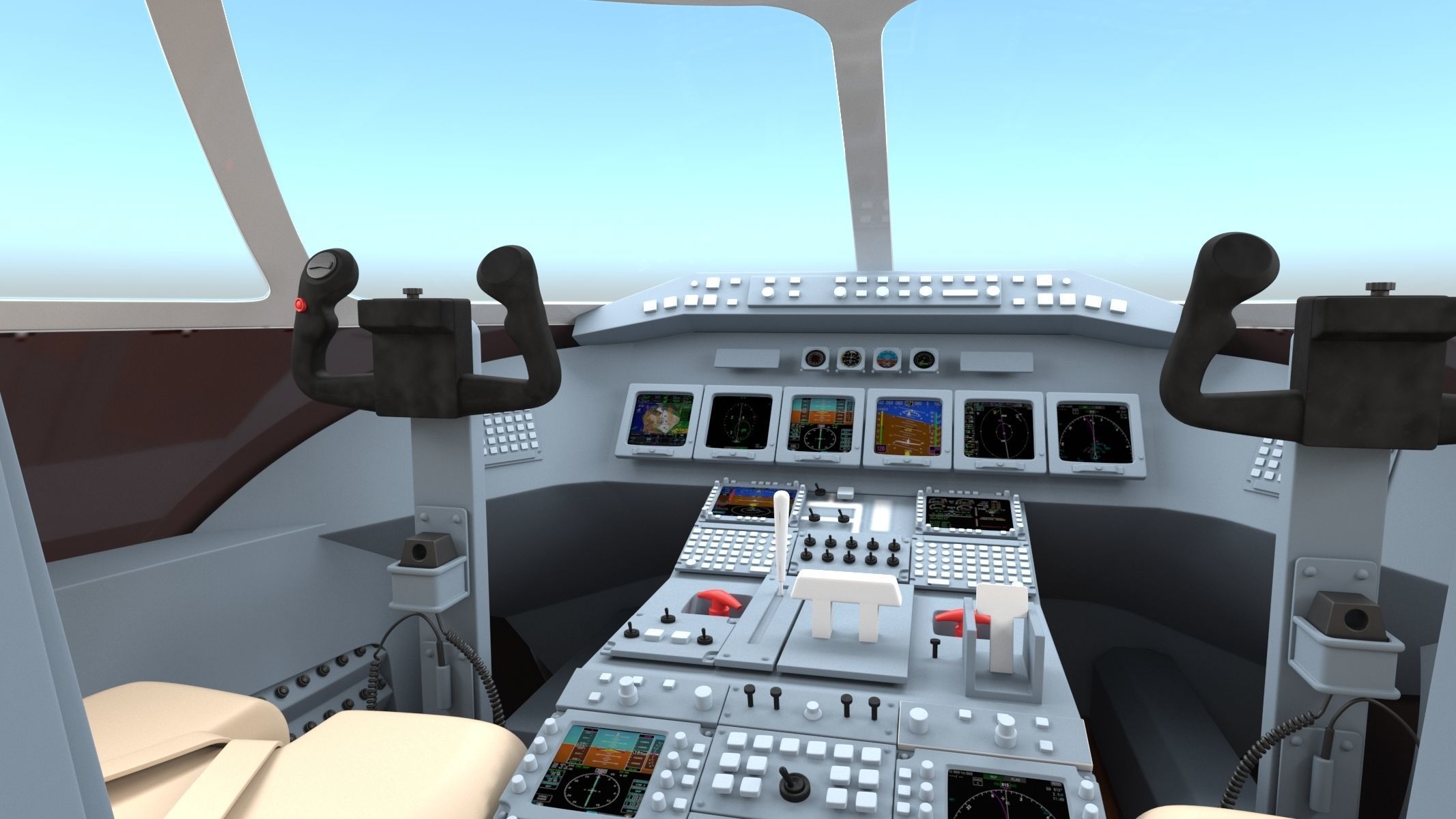Generic Bombardier Challenger 600 with Full Interior and Cockpit 3D ...