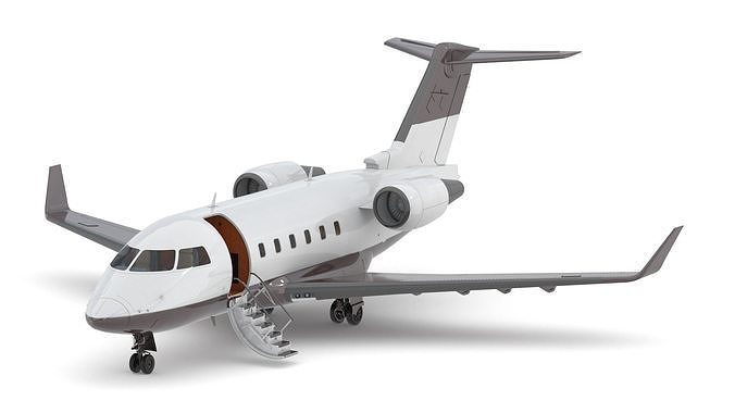 Generic Bombardier Challenger 600 with Full Interior and Cockpit 3D ...