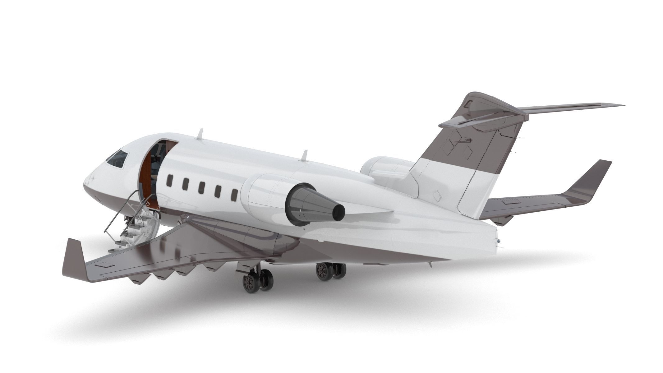 Generic Bombardier Challenger 600 with Full Interior and Cockpit 3D ...
