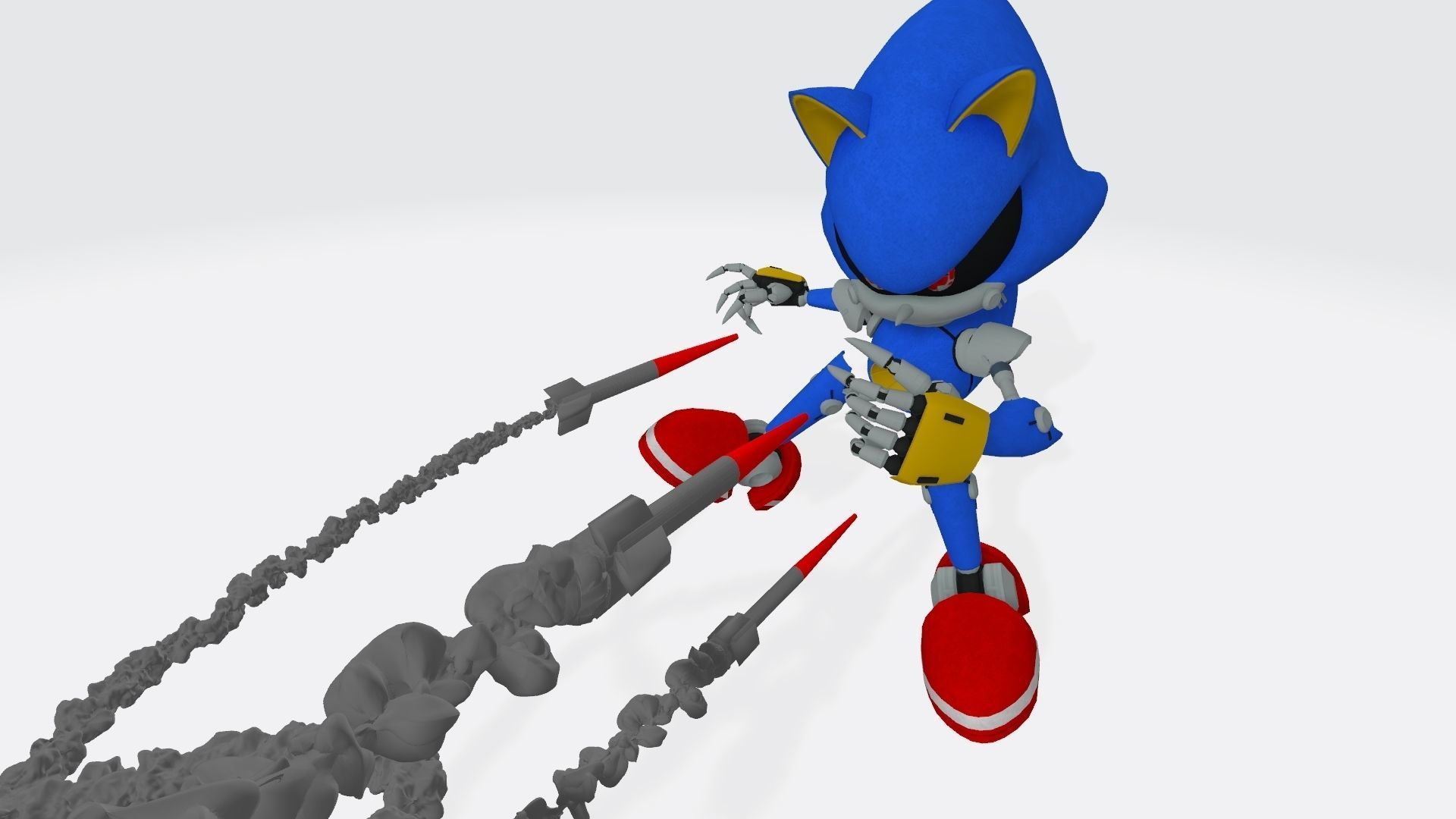 Metal Sonic 3D model 3D printable | CGTrader