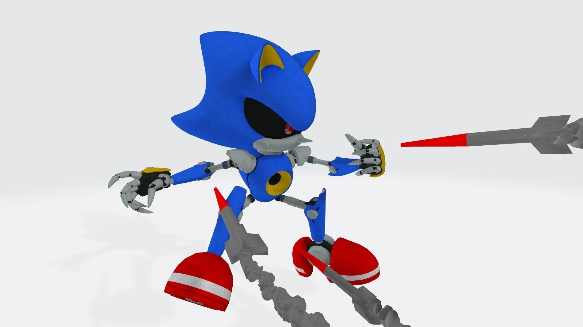 Metal Sonic 3D model 3D printable | CGTrader