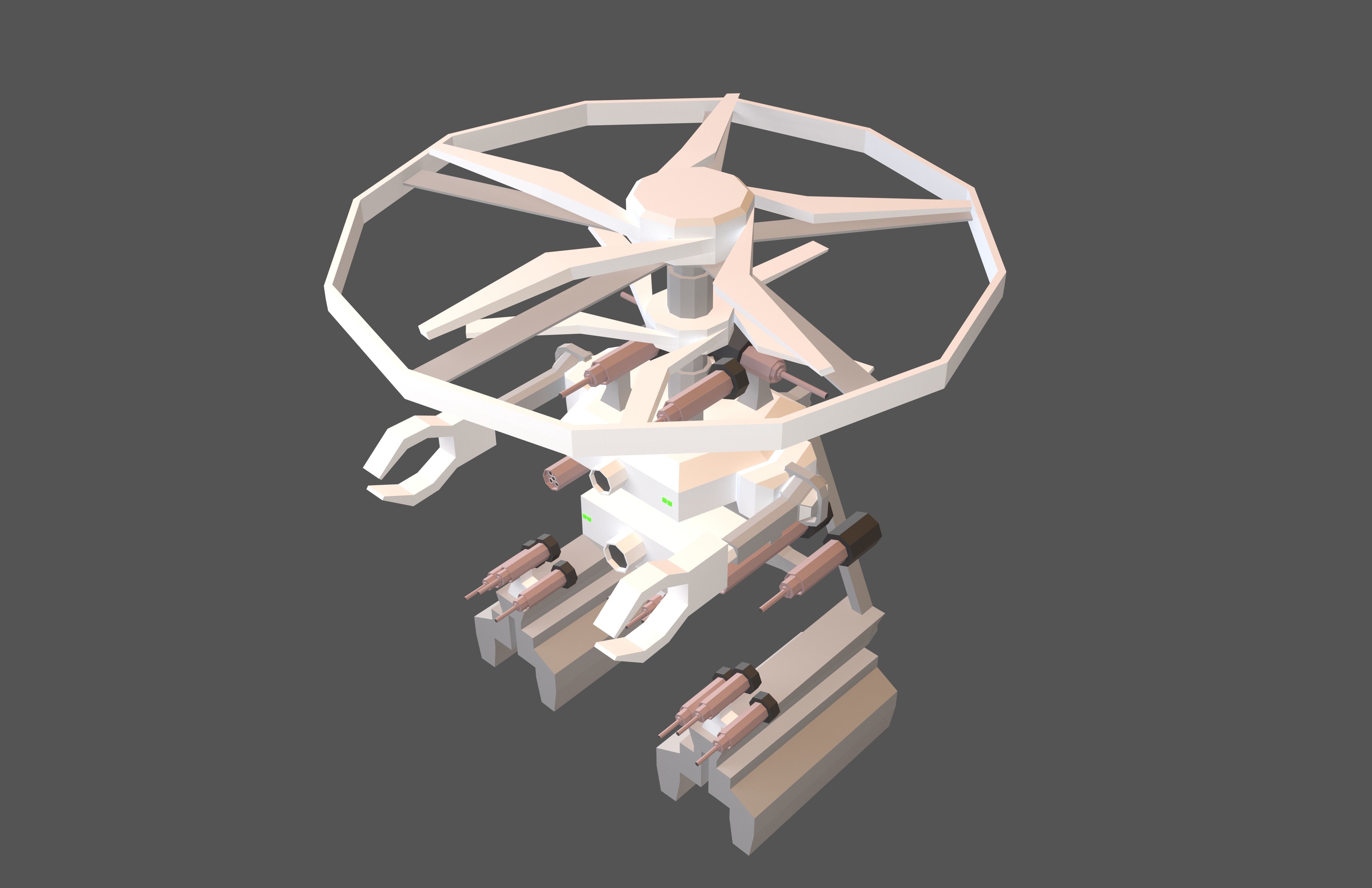 3D model Cartoon Weapon Drone Robot V1 001 VR / AR / low-poly | CGTrader