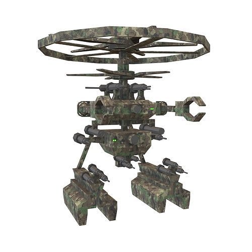 3D model Cartoon Weapon Drone Robot V1 006 VR / AR / low-poly | CGTrader