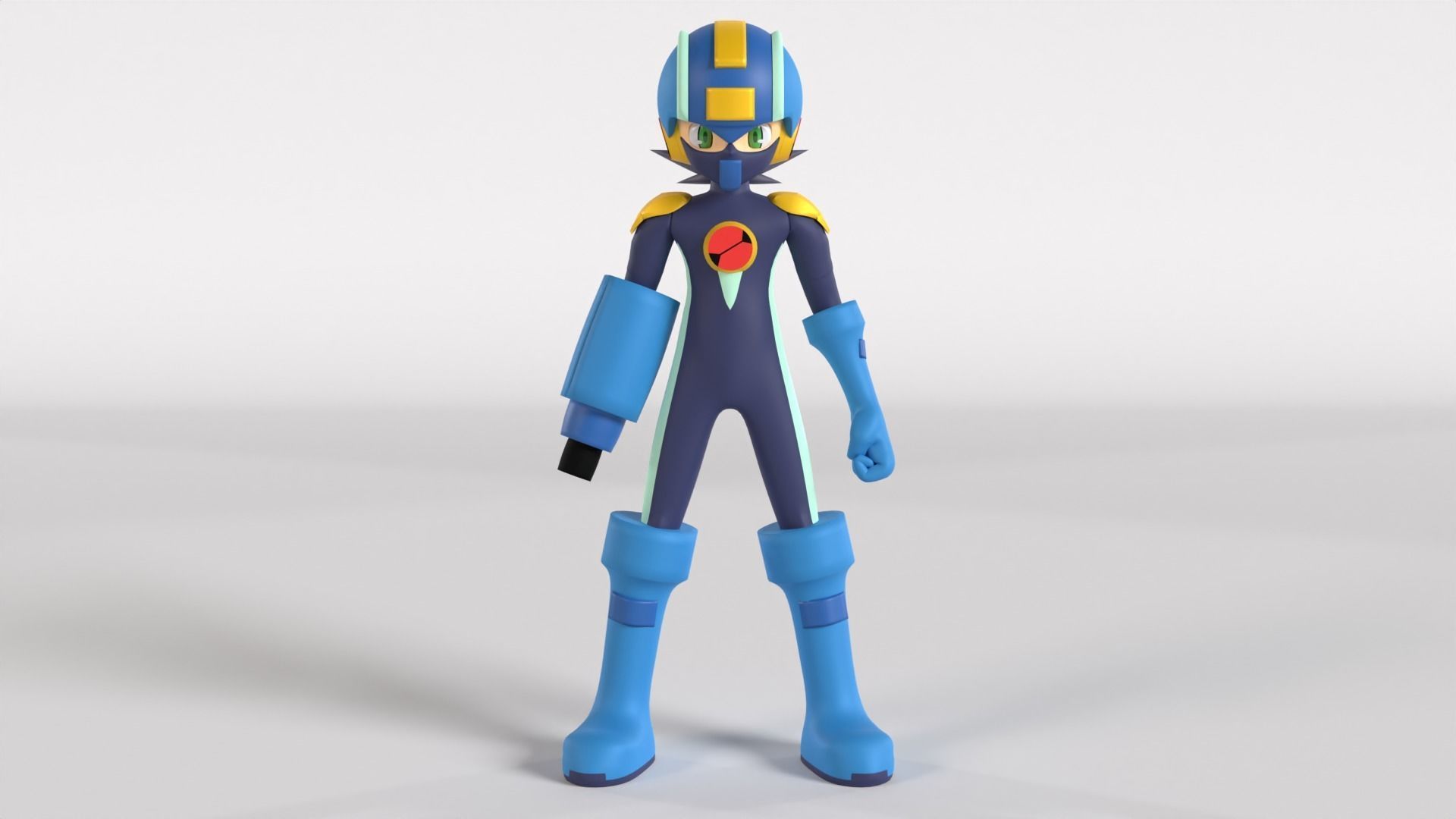 MegaMan EXE 3D Model 3D model rigged | CGTrader