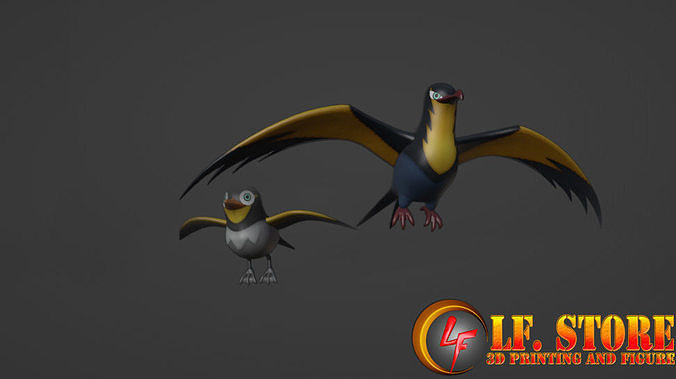 Pokemon Wattrel Kilowattret 3D model | CGTrader