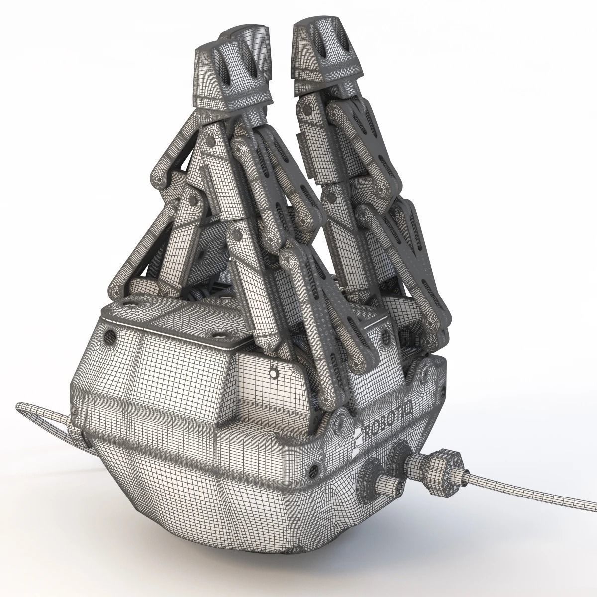 Robotiq 3 Finger Adaptive Gripper 3D model | CGTrader