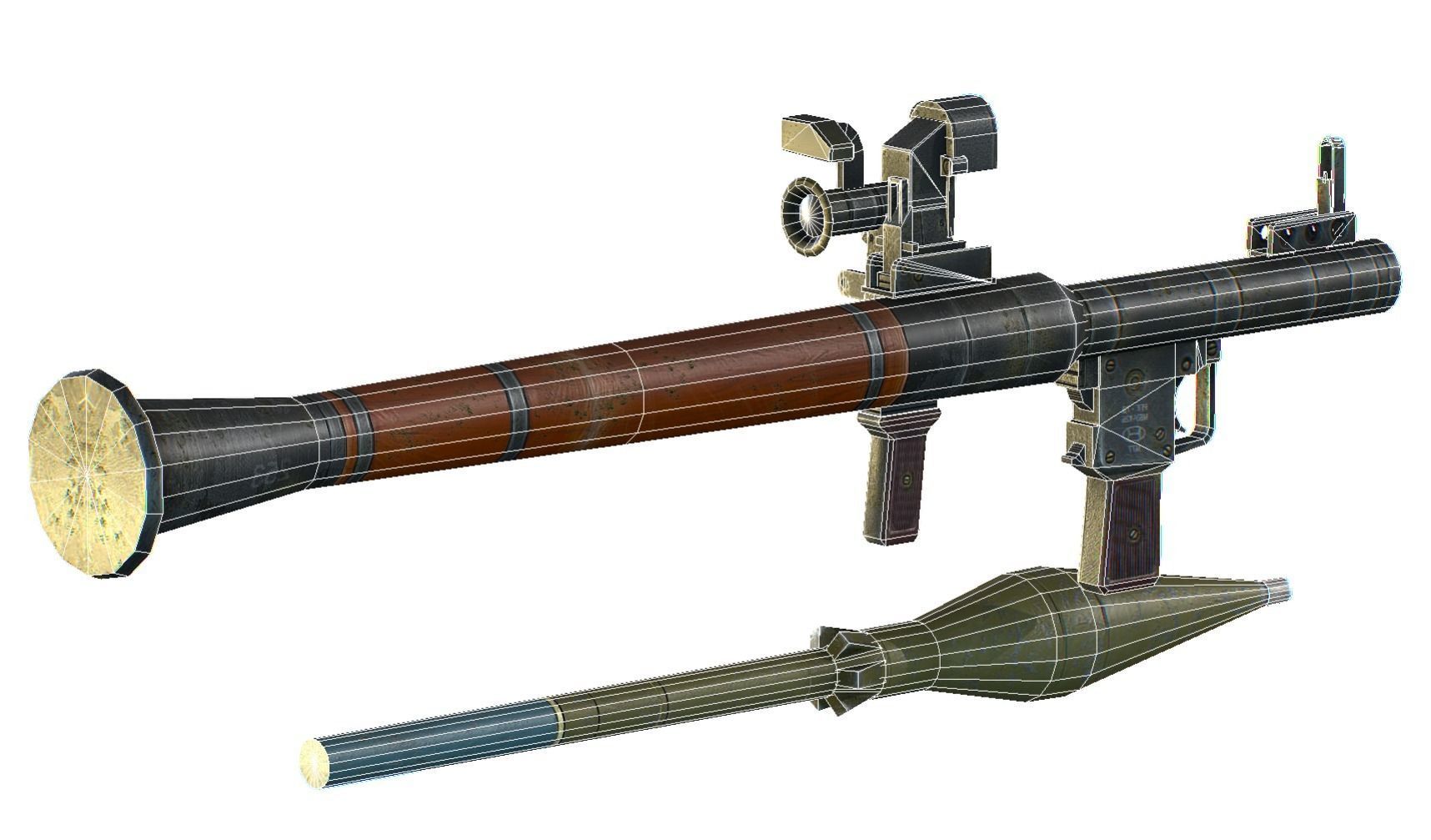 3D model USSR Rocket Propelled Launcher Grenade - RPG VR / AR / low-poly | CGTrader