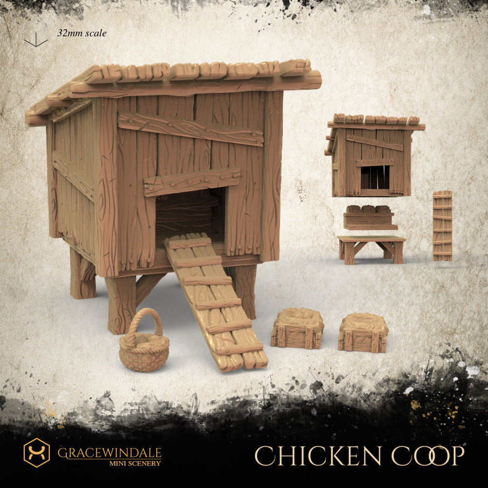 Chicken Coop 3D model 3D printable | CGTrader
