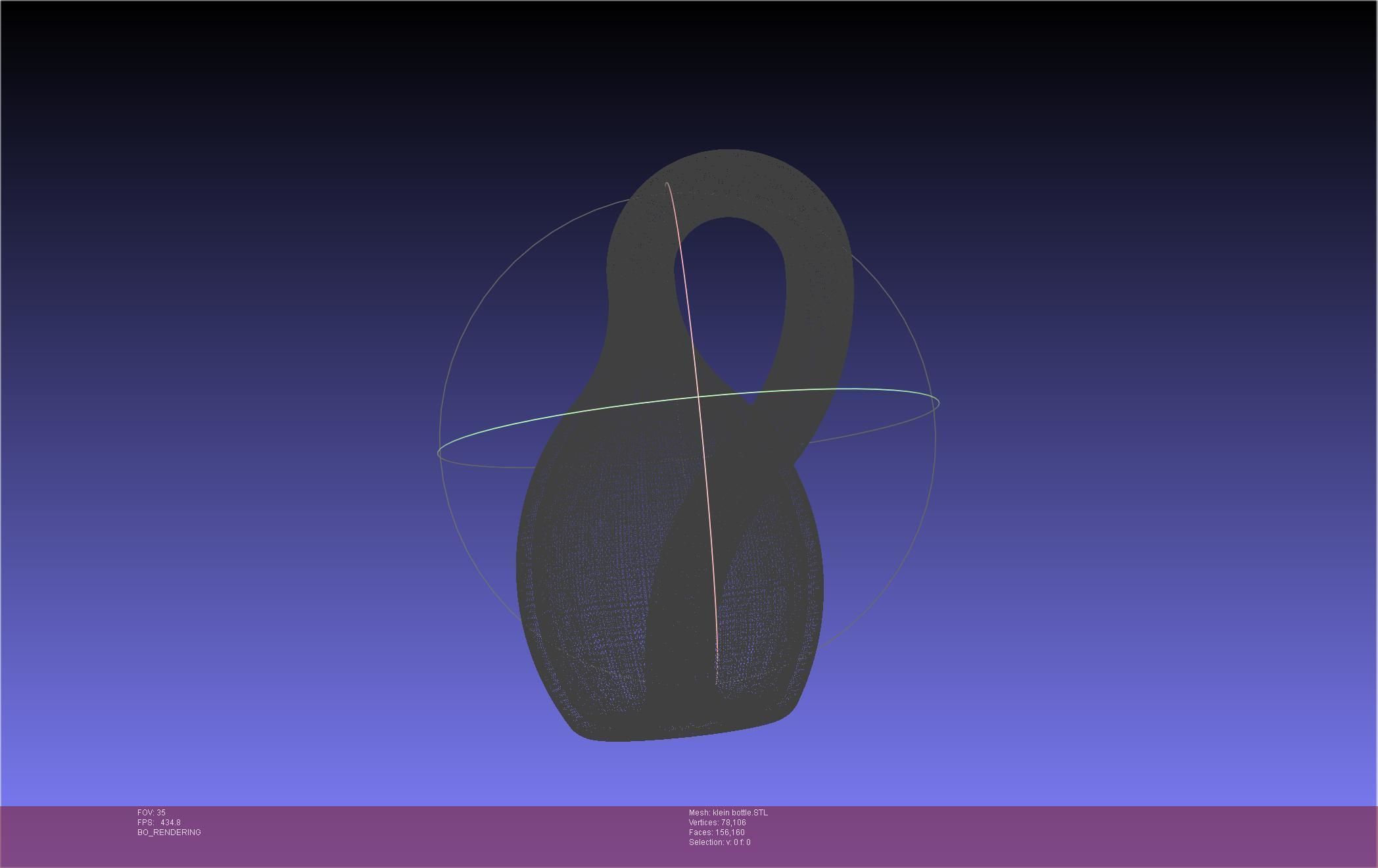 Basic Klein Bottle Printable Model 3D model 3D printable | CGTrader