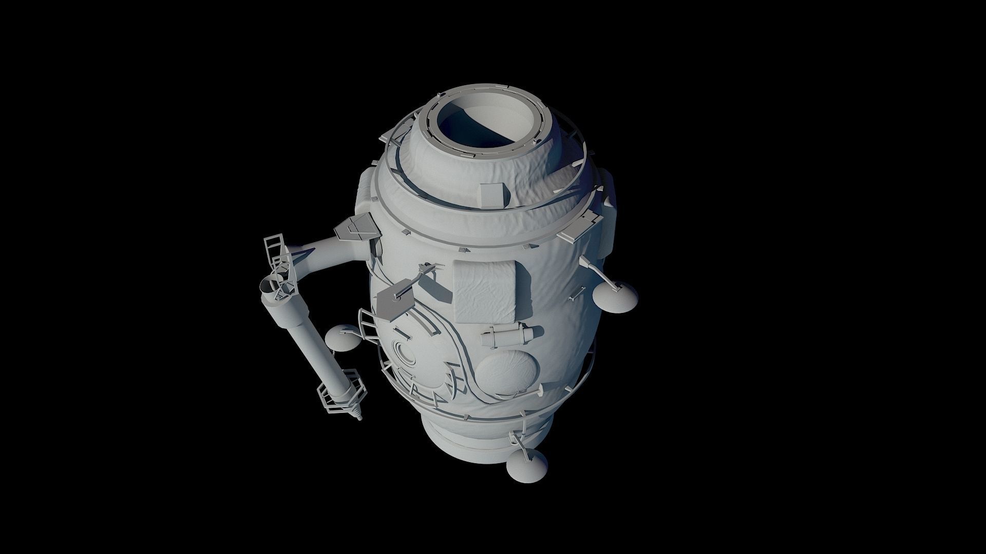 High quality 3D model Poisk ISS module 3D model | CGTrader