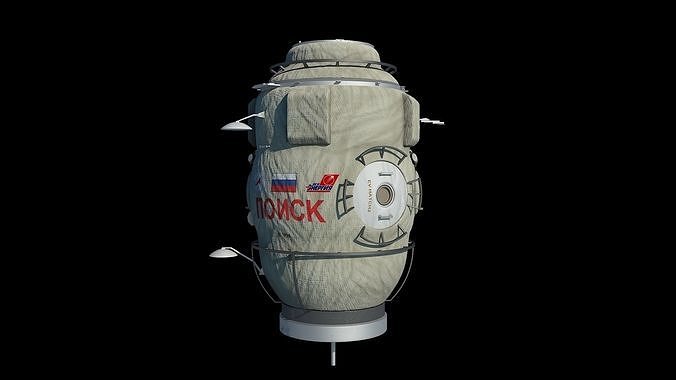 High quality 3D model Poisk ISS module 3D model | CGTrader