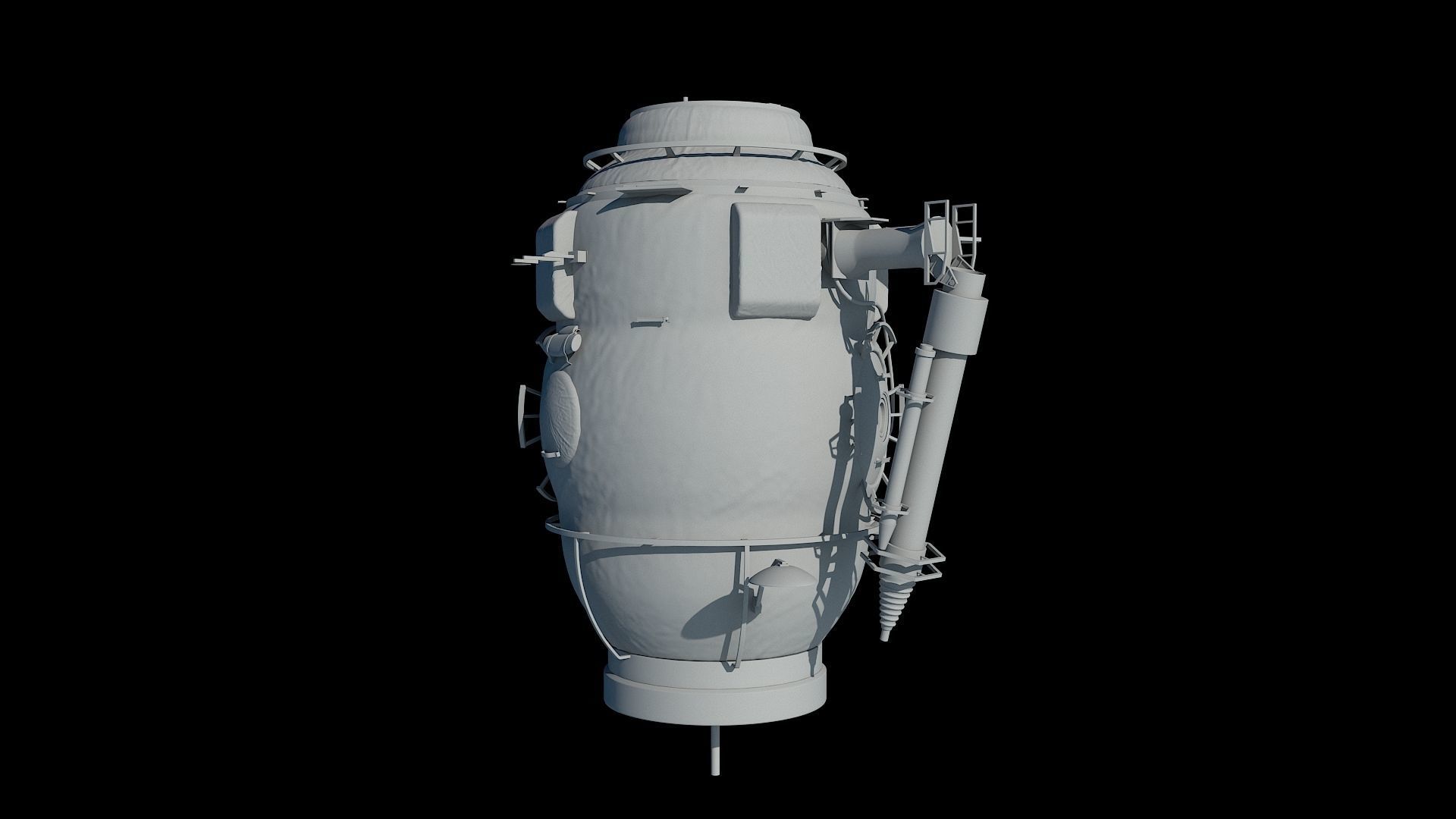 High quality 3D model Poisk ISS module 3D model | CGTrader
