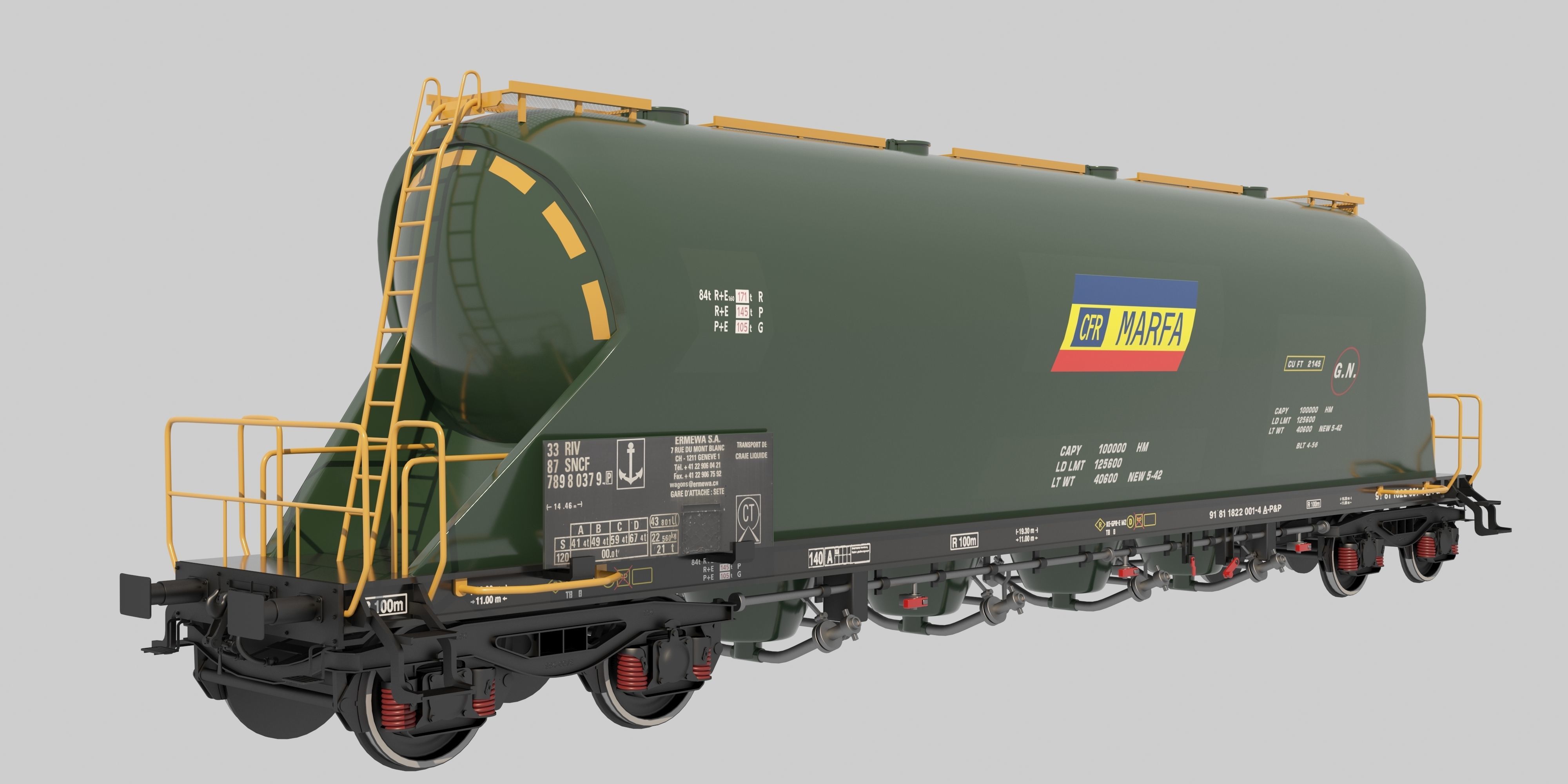 hopper wagon 3D model | CGTrader