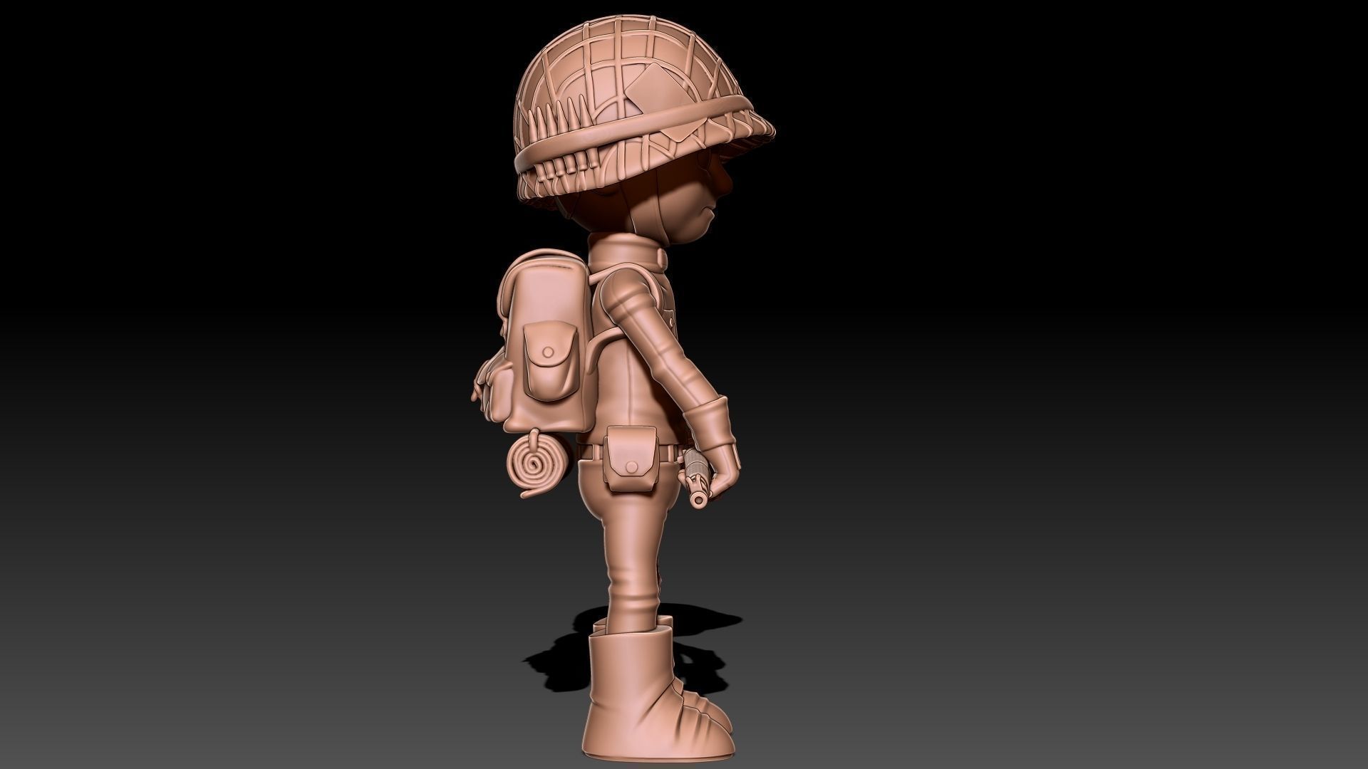 American soldier ww2 3D model 3D printable | CGTrader