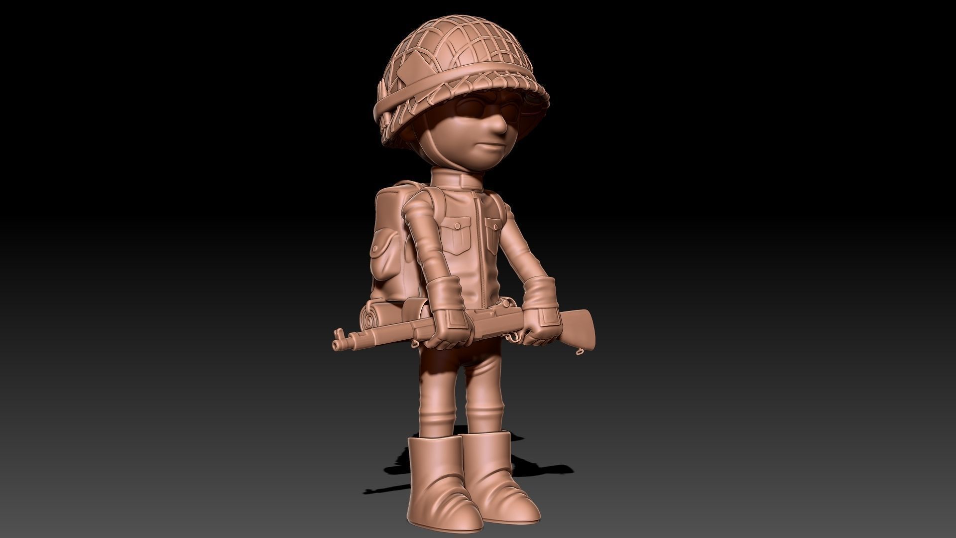 American soldier ww2 3D model 3D printable | CGTrader