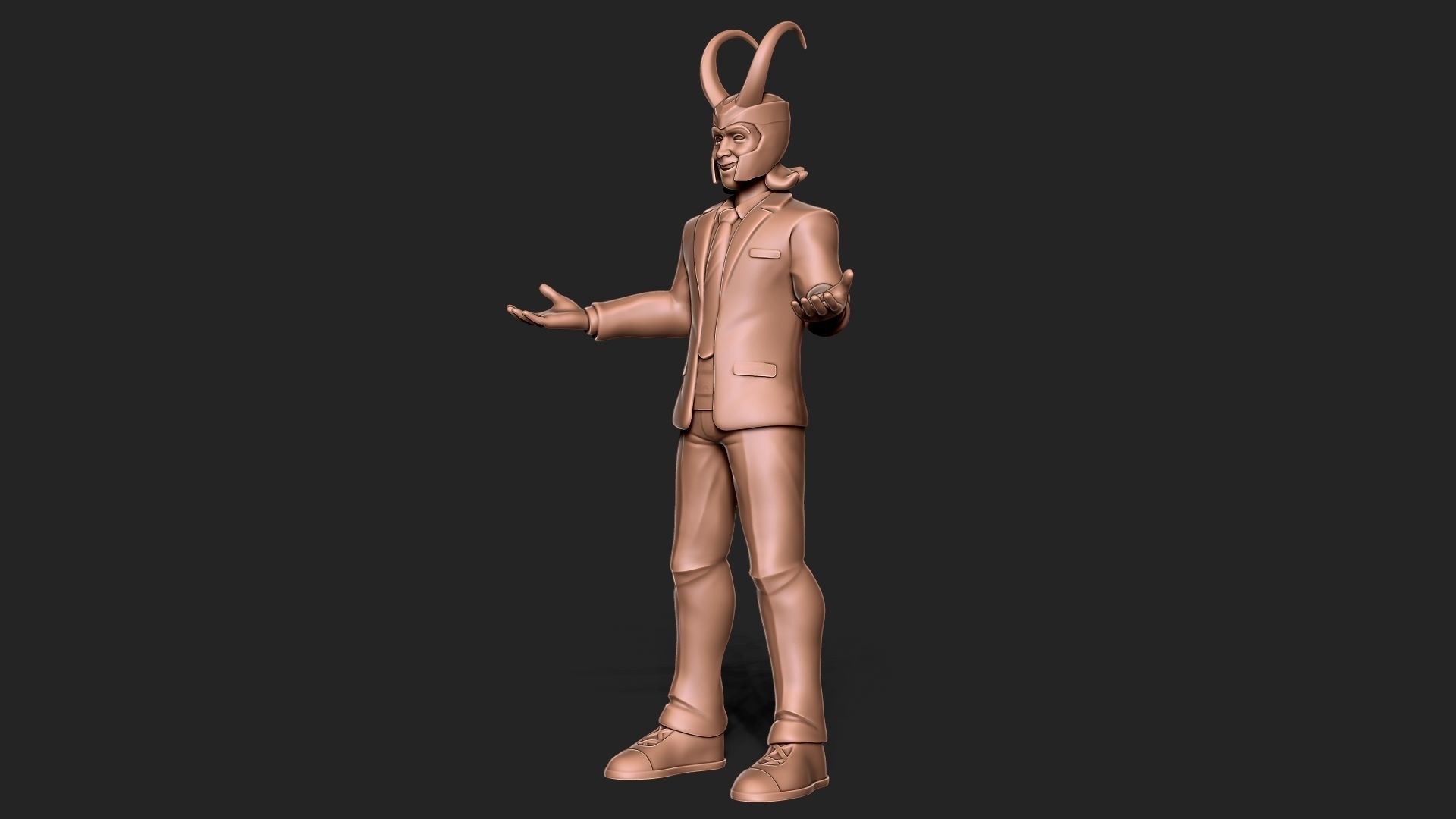 LOKI AVENGERS MCU TOM HIDDLESTON STATUE 3D model 3D printable | CGTrader