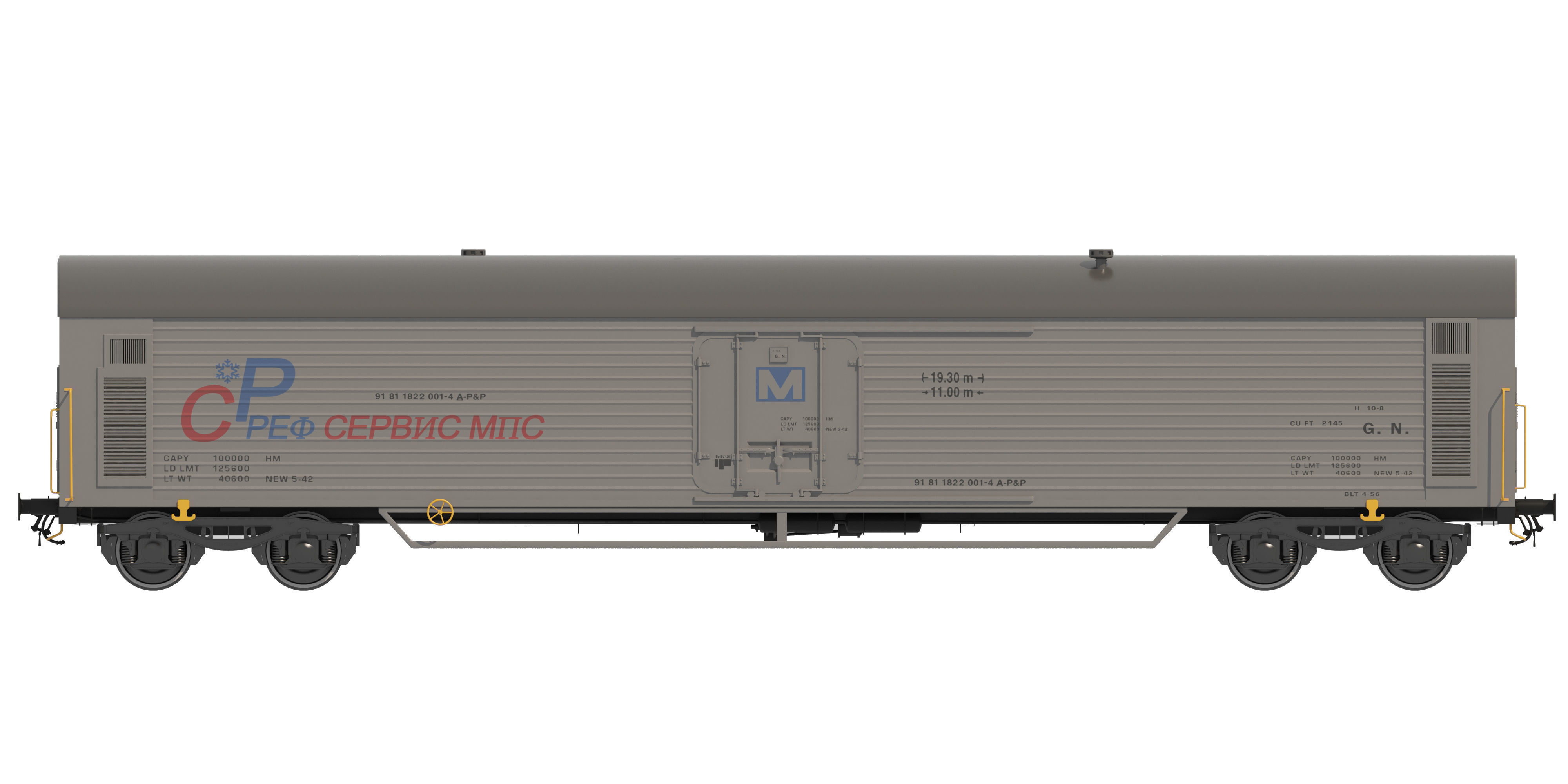 train wagons pack 3D model | CGTrader