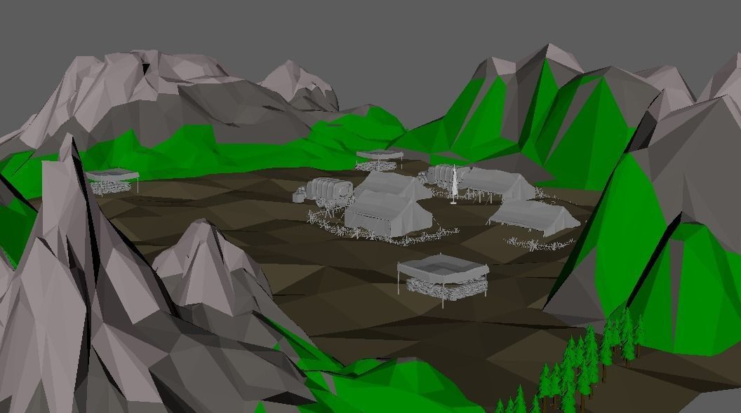 3D model 3D low poly Map VR / AR / low-poly | CGTrader